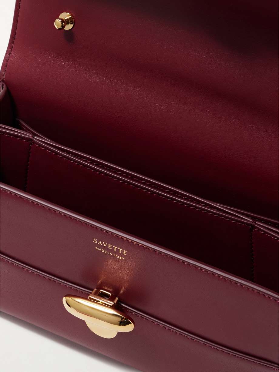 SAVETTE Symmetry 19 leather shoulder bag | NET-A-PORTER