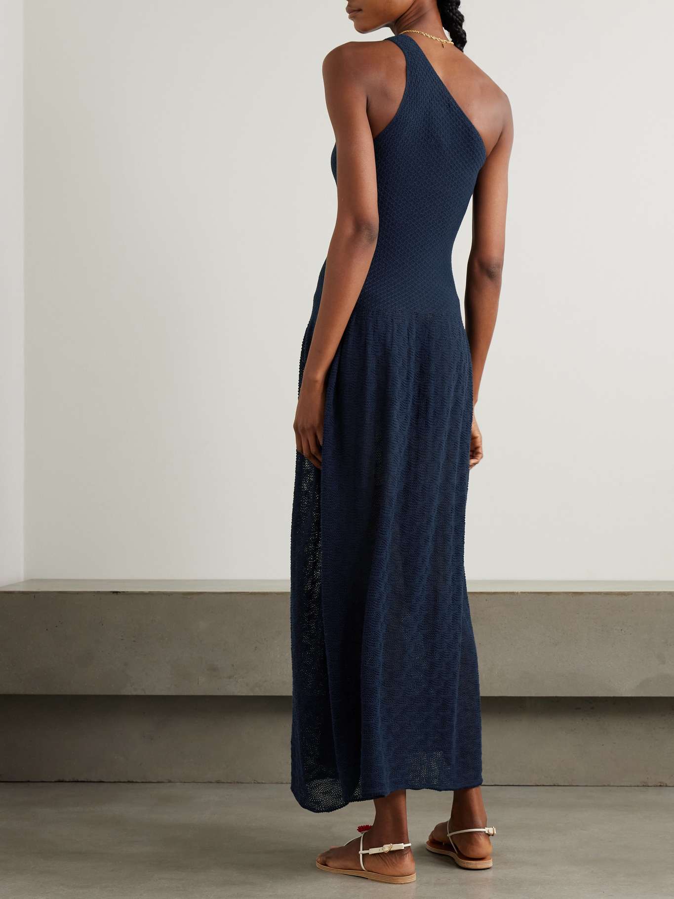 ESCVDO Cayo one-shoulder cotton maxi dress | NET-A-PORTER