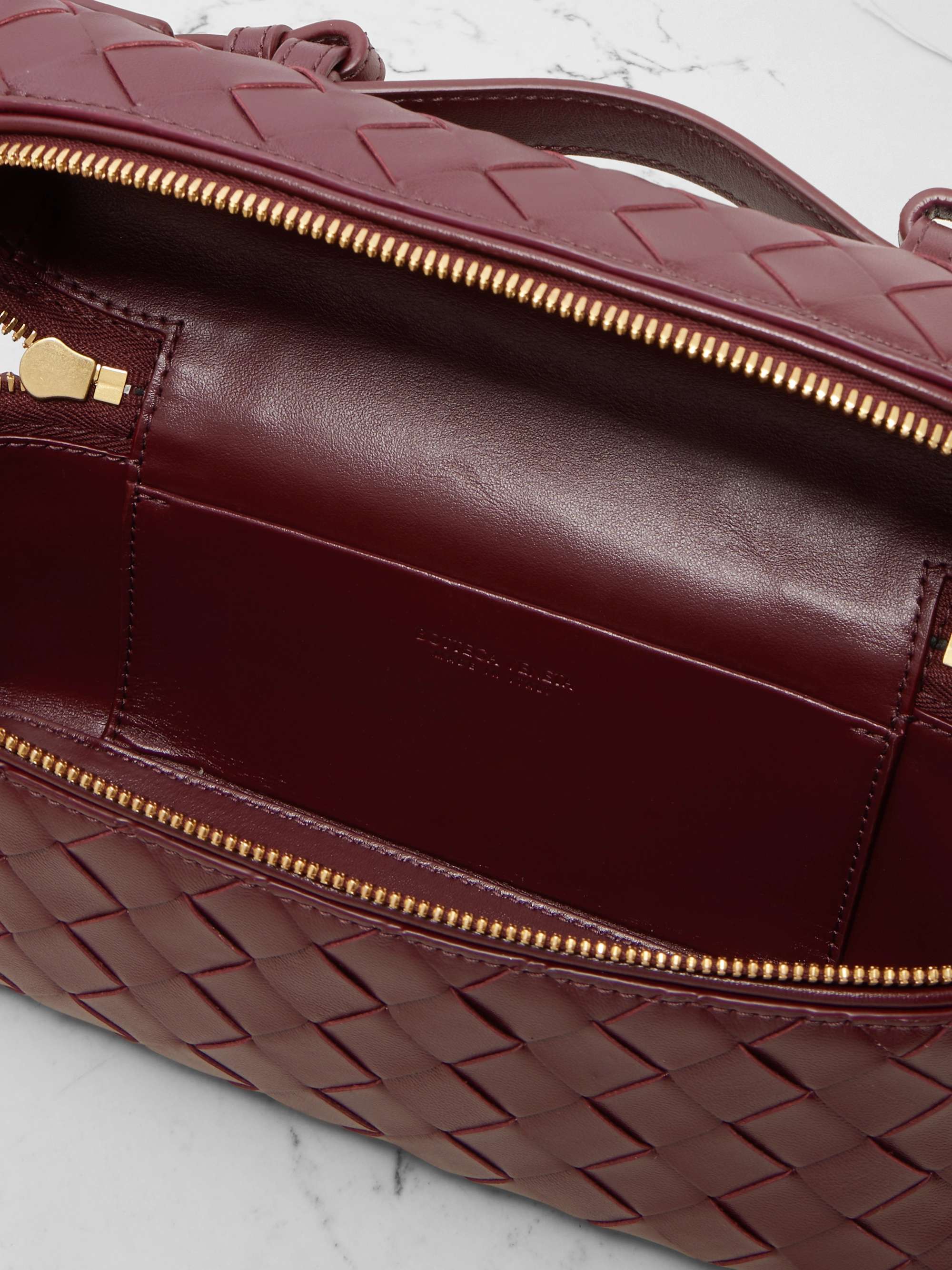 Tote bag mini in pelle con motivo Intrecciato Bang Bang Vanity BOTTEGA VENETA da donna | NET-A ...