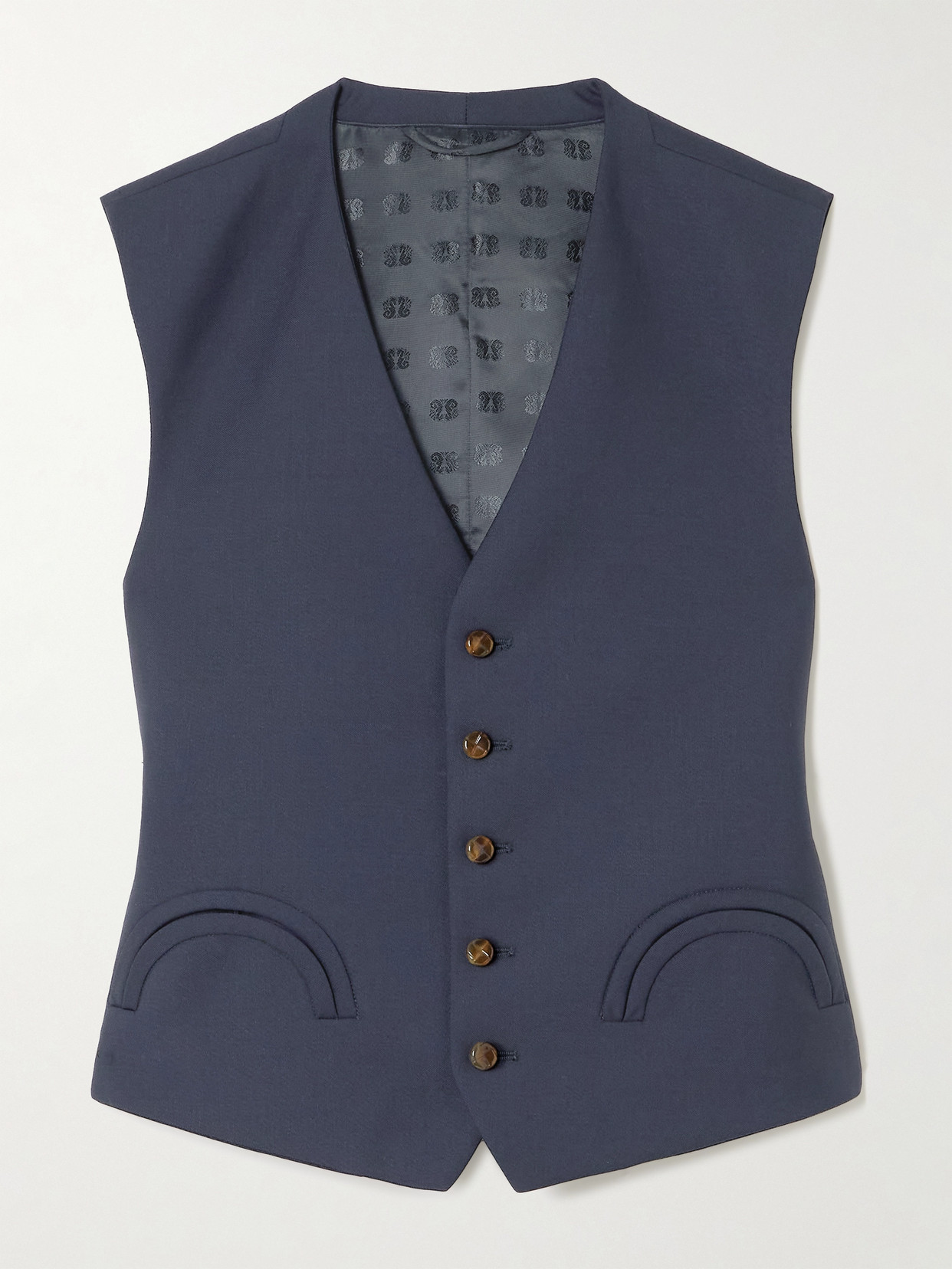 Blazé Milano First Class Feral Wool And Mohair-blend Vest In Black ...