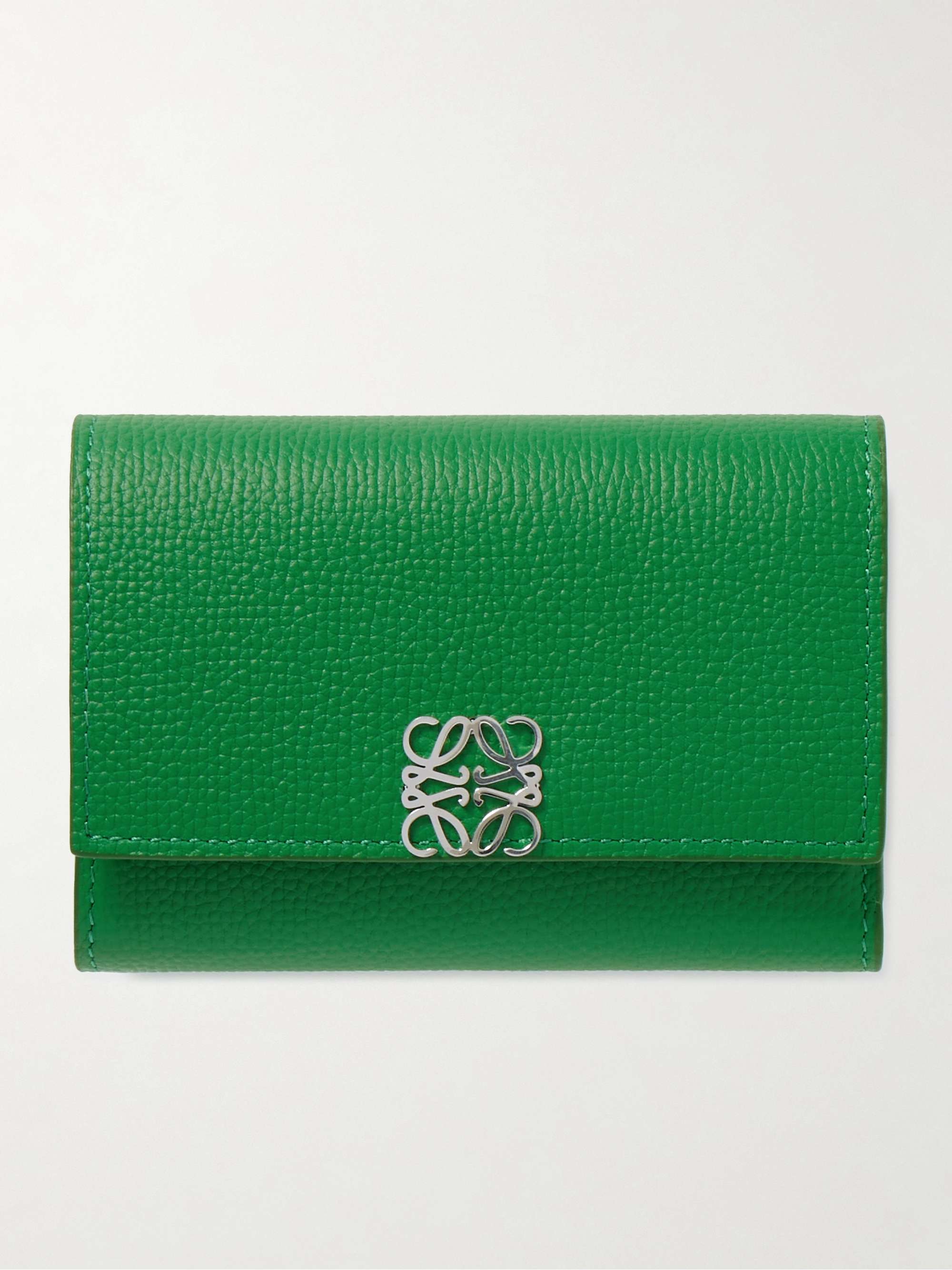LOEWE Anagram textured-leather wallet | NET-A-PORTER