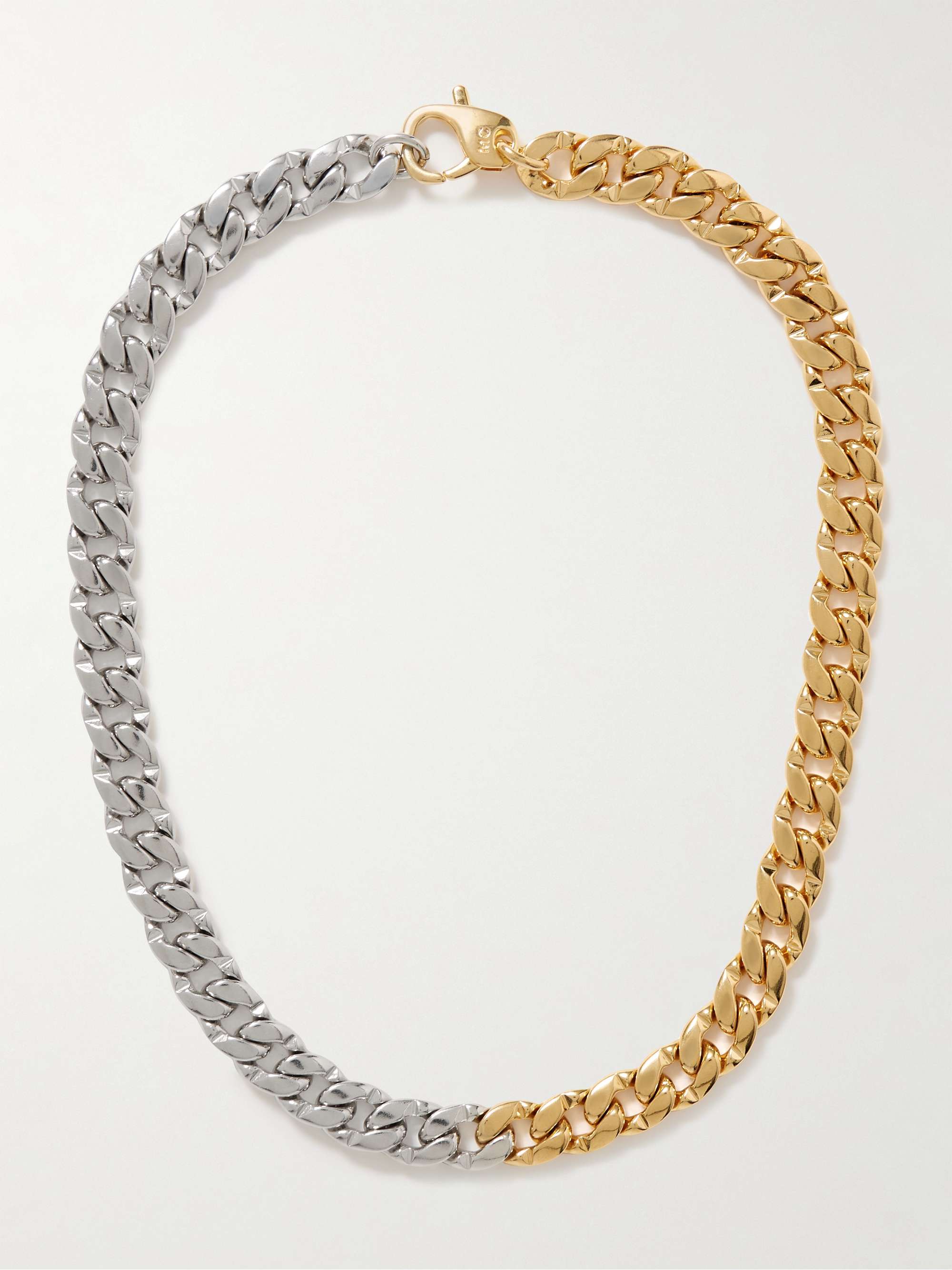 MARTHA CALVO Libre gold-plated and rhodium-plated necklace | NET-A-PORTER