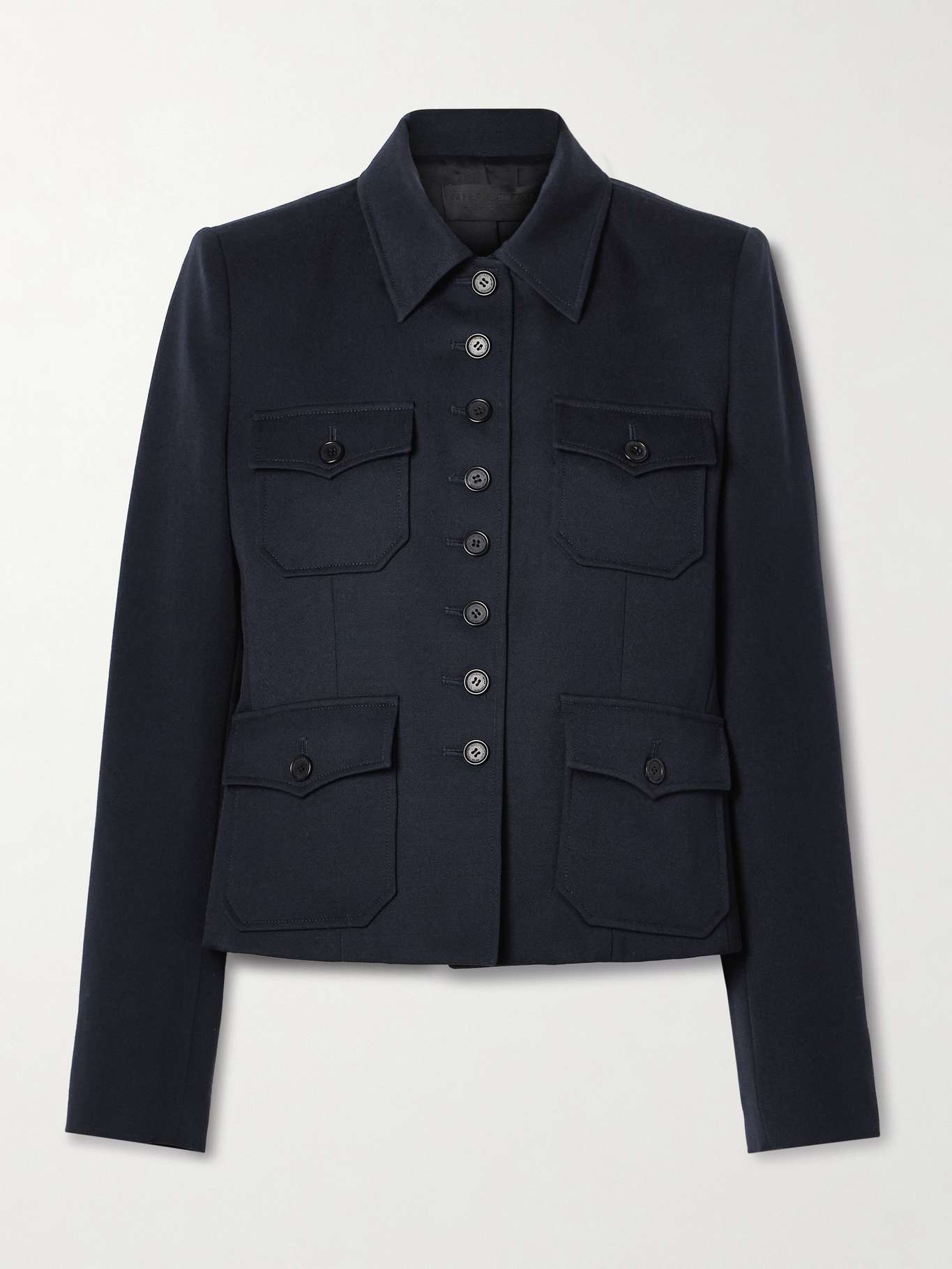 NILI LOTAN Jamison wool-twill jacket | NET-A-PORTER