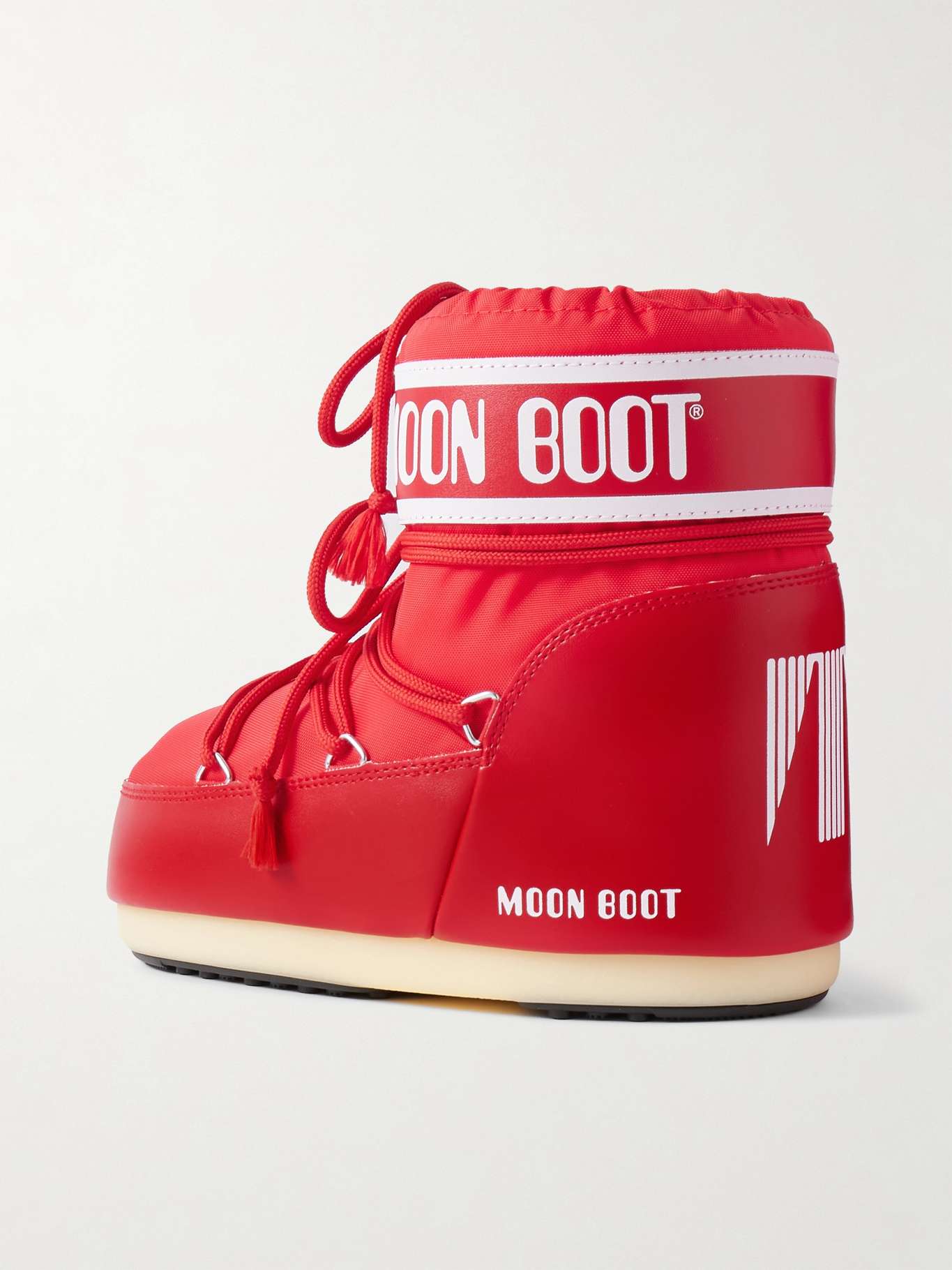 MOON BOOT Icon Low shell and faux leather snow boots | NET-A-PORTER