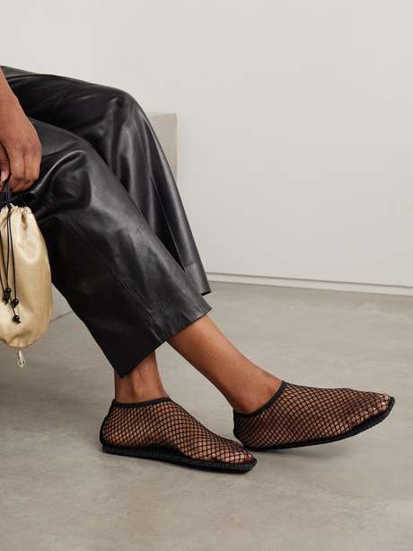 CHRISTOPHER ESBER Mesh ballet flats | NET-A-PORTER