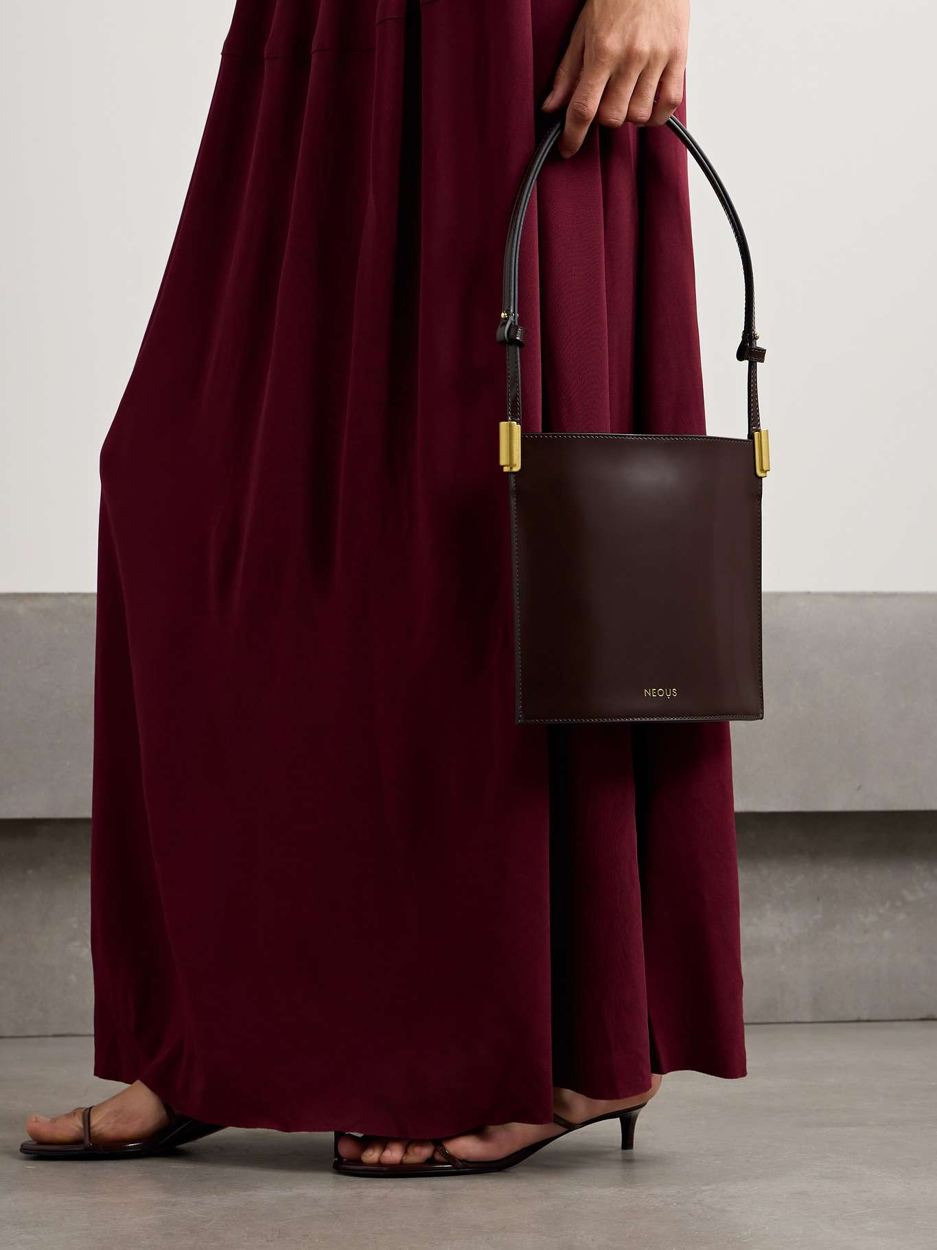 نيت-أ-بورتر | NEOUS | Dorado glossed-leather shoulder bag