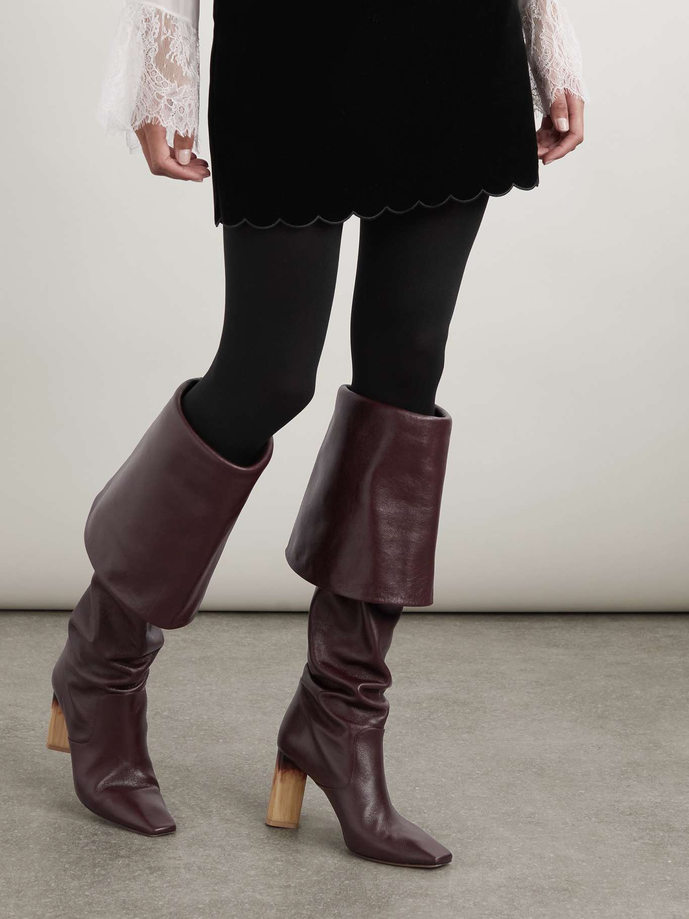 CHLOÉ Georgia leather knee boots | NET-A-PORTER