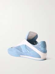 CHLOÉ Kick suede and leather-trimmed mesh sneakers | NET-A-PORTER