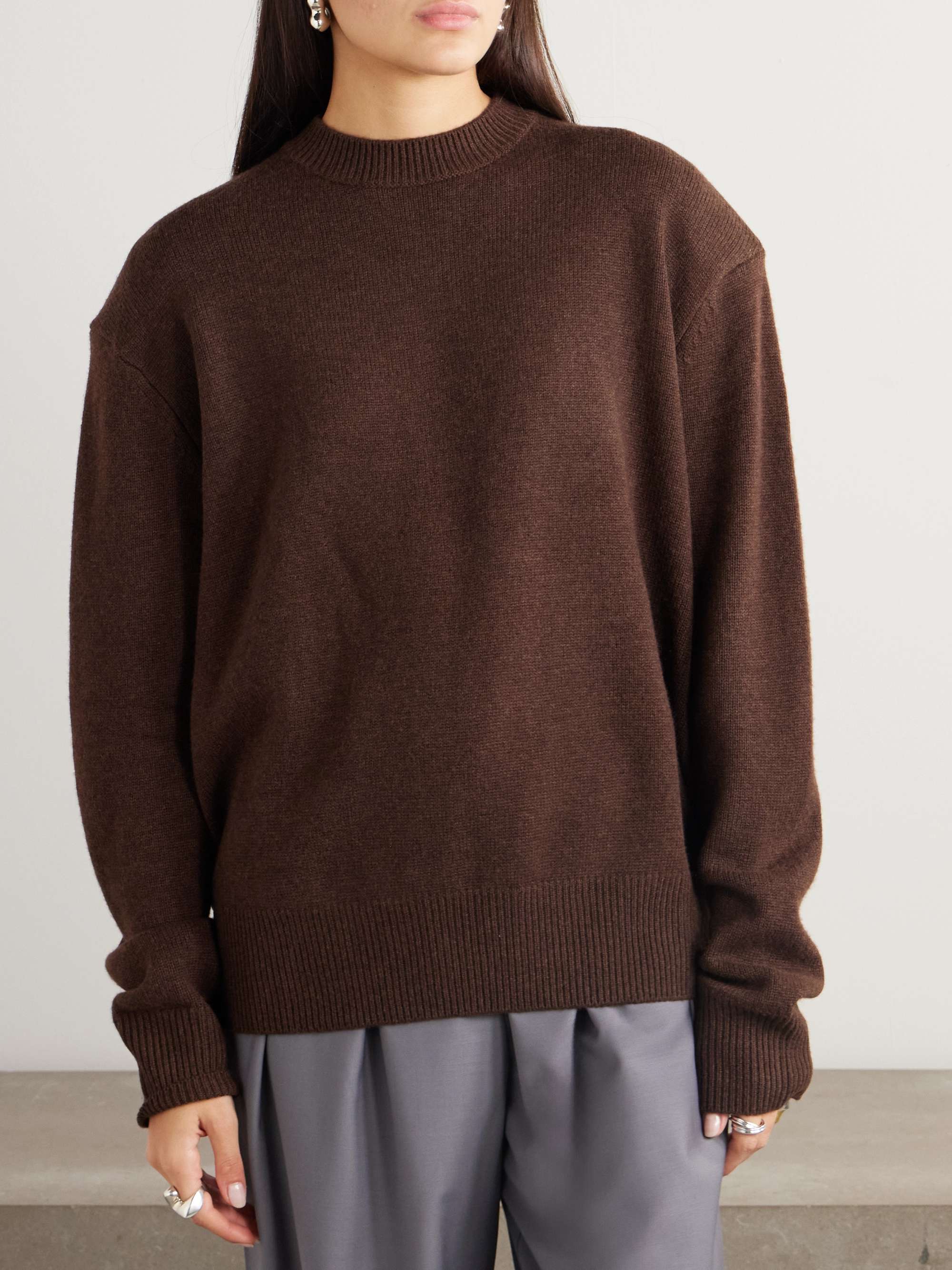 THE FRANKIE SHOP Rafaela oversized merino wool and cashmere-blend sweater | NET-A-PORTER