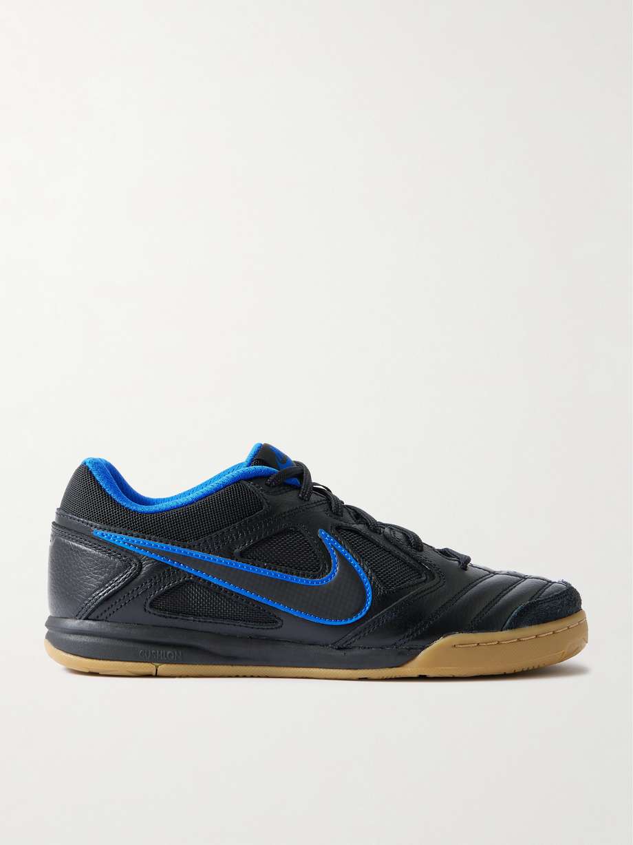 NIKE Gato suede-trimmed leather and mesh sneakers | NET-A-PORTER