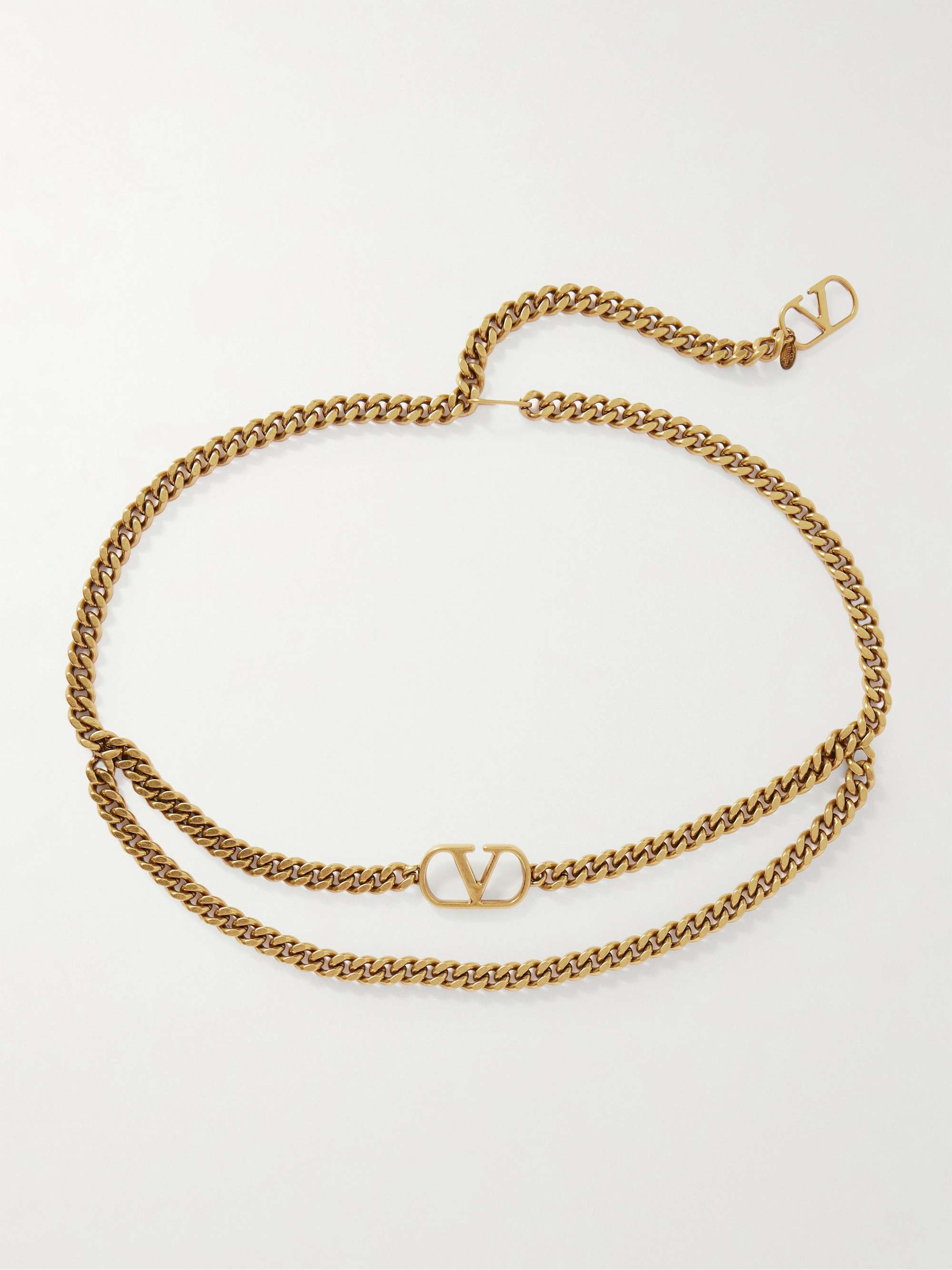 VALENTINO GARAVANI VLOGO gold-tone chain belt | NET-A-PORTER