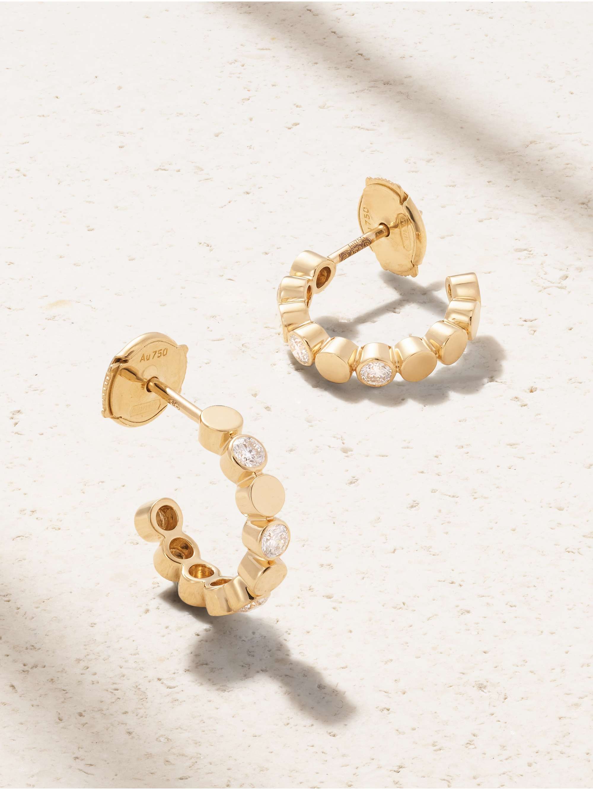 MESSIKA D-Vibes Mini 18-karat gold diamond hoop earrings | NET-A-PORTER