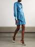 SIMKHAI Talit wrap-effect draped satin mini dress | NET-A-PORTER