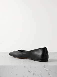 THE ROW Leather ballet flats | NET-A-PORTER