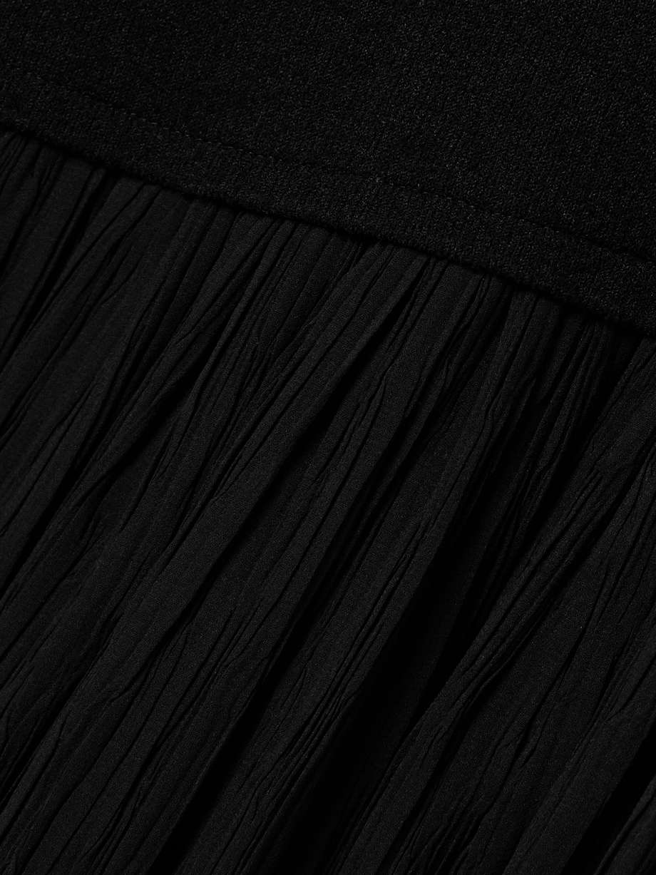 PROENZA SCHOULER Cora one-shoulder stretch-knit and pleated crepon maxi dress | NET-A-PORTER