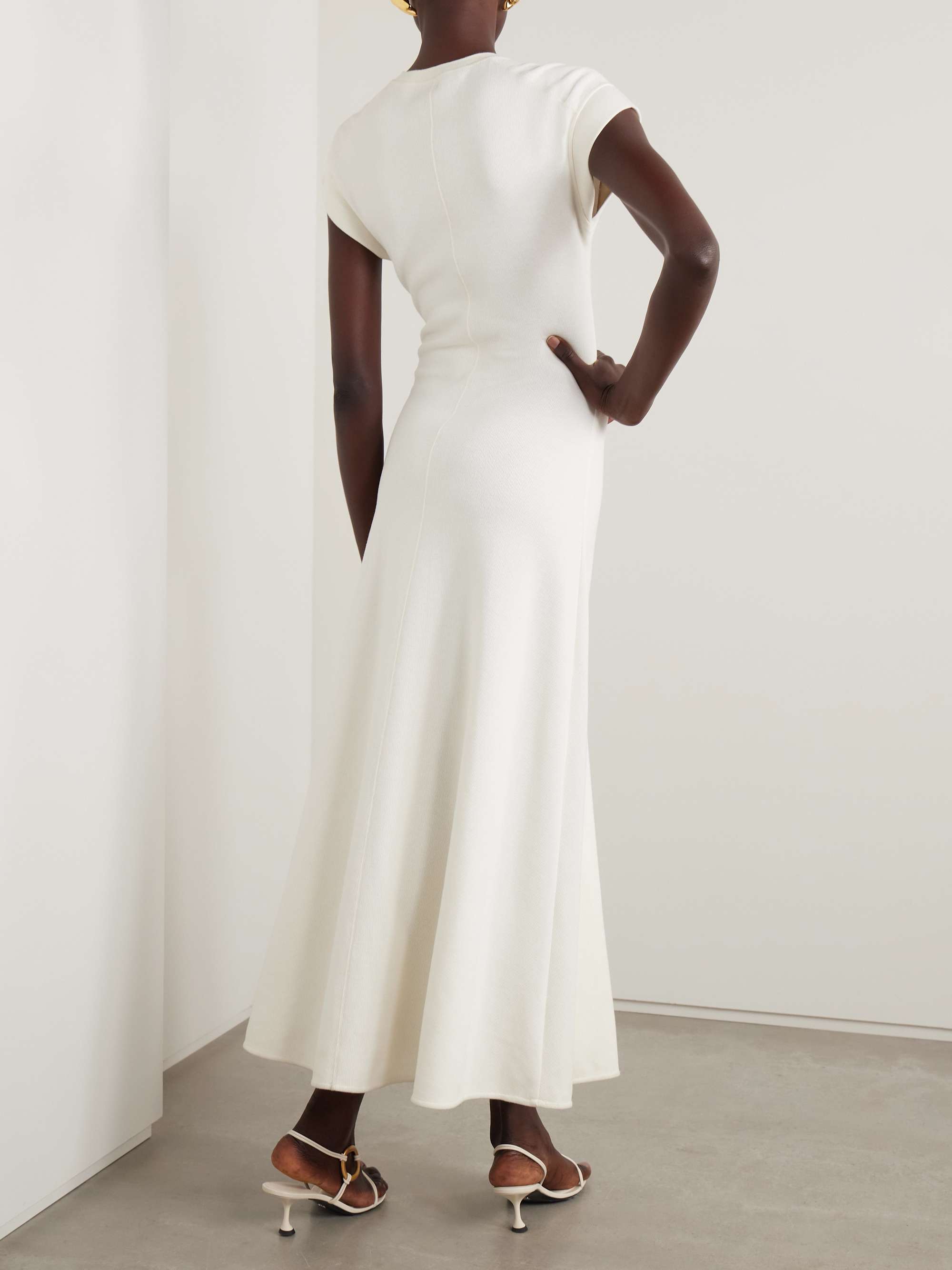 PROENZA SCHOULER WHITE LABEL Melanie ribbed cotton-blend maxi dress ...