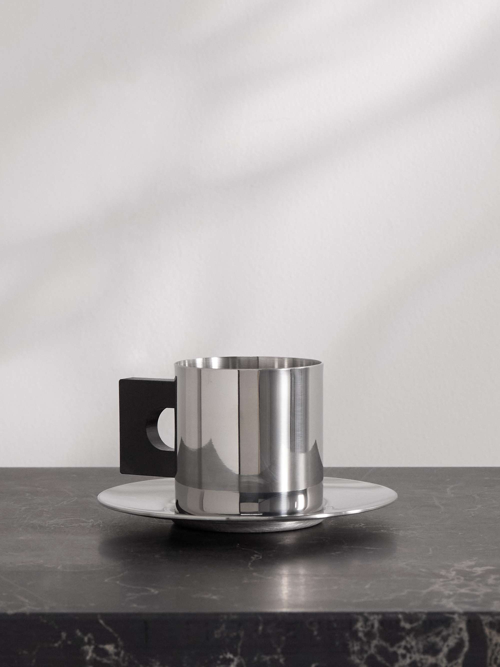 LOUISE ROE + Sophia Roe S.R. Collection stainless steel cup and saucer ...