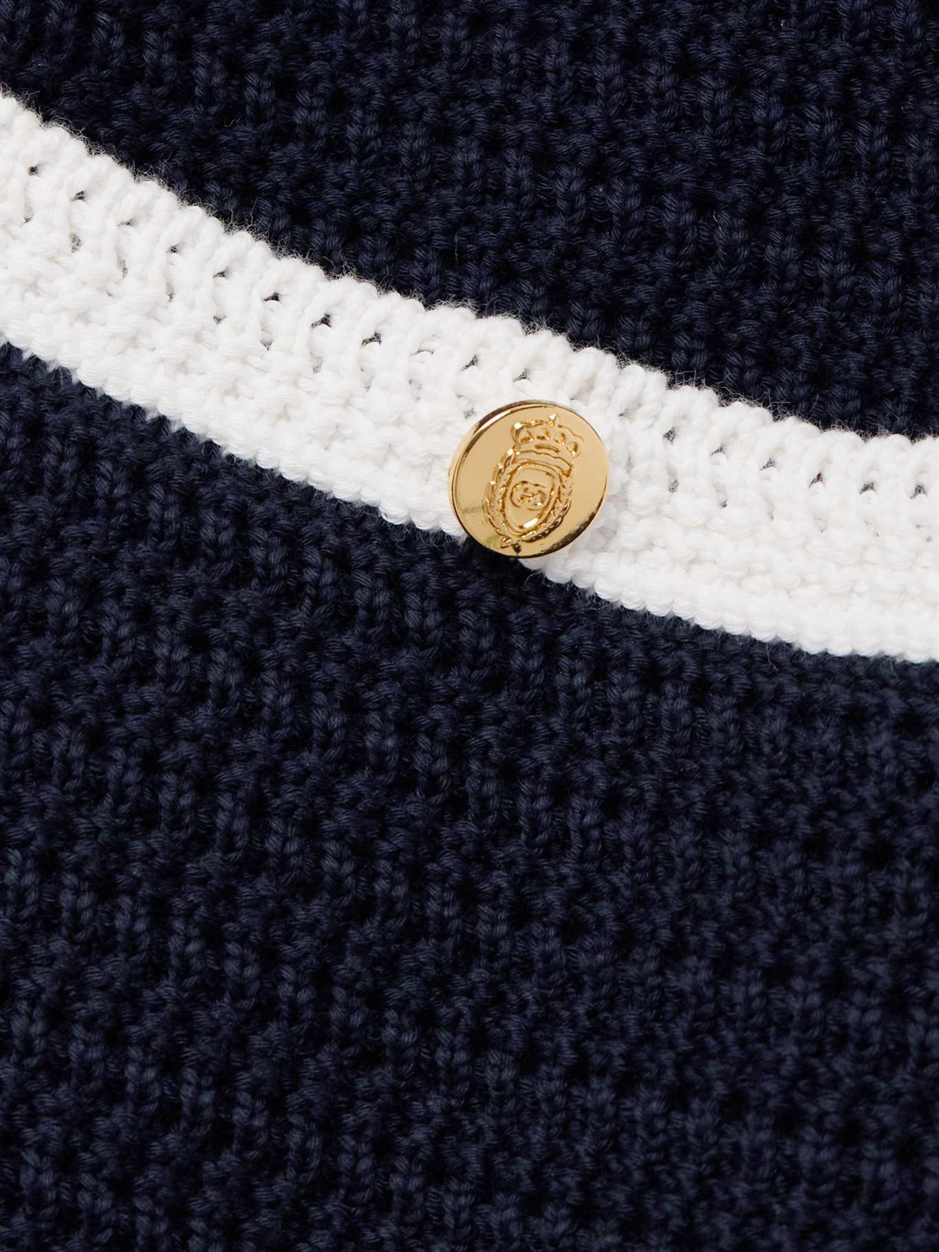 GUCCI Two-tone crocheted cotton-blend mini dress | NET-A-PORTER