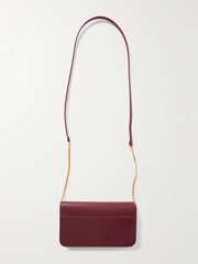 SAINT LAURENT Cassandre Strap textured-leather phone case | NET-A-PORTER