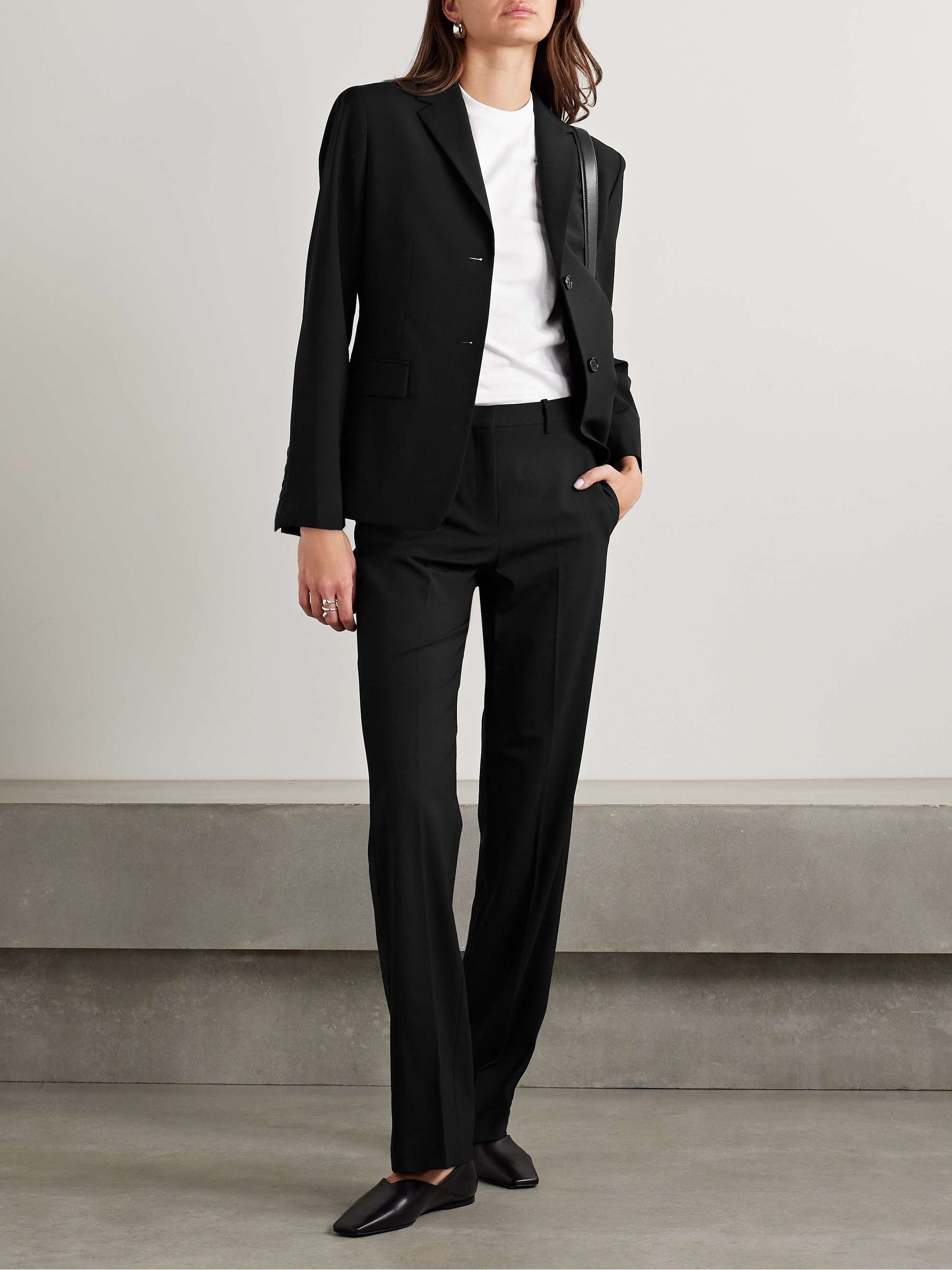 THEORY Wool-blend straight-leg pants | NET-A-PORTER