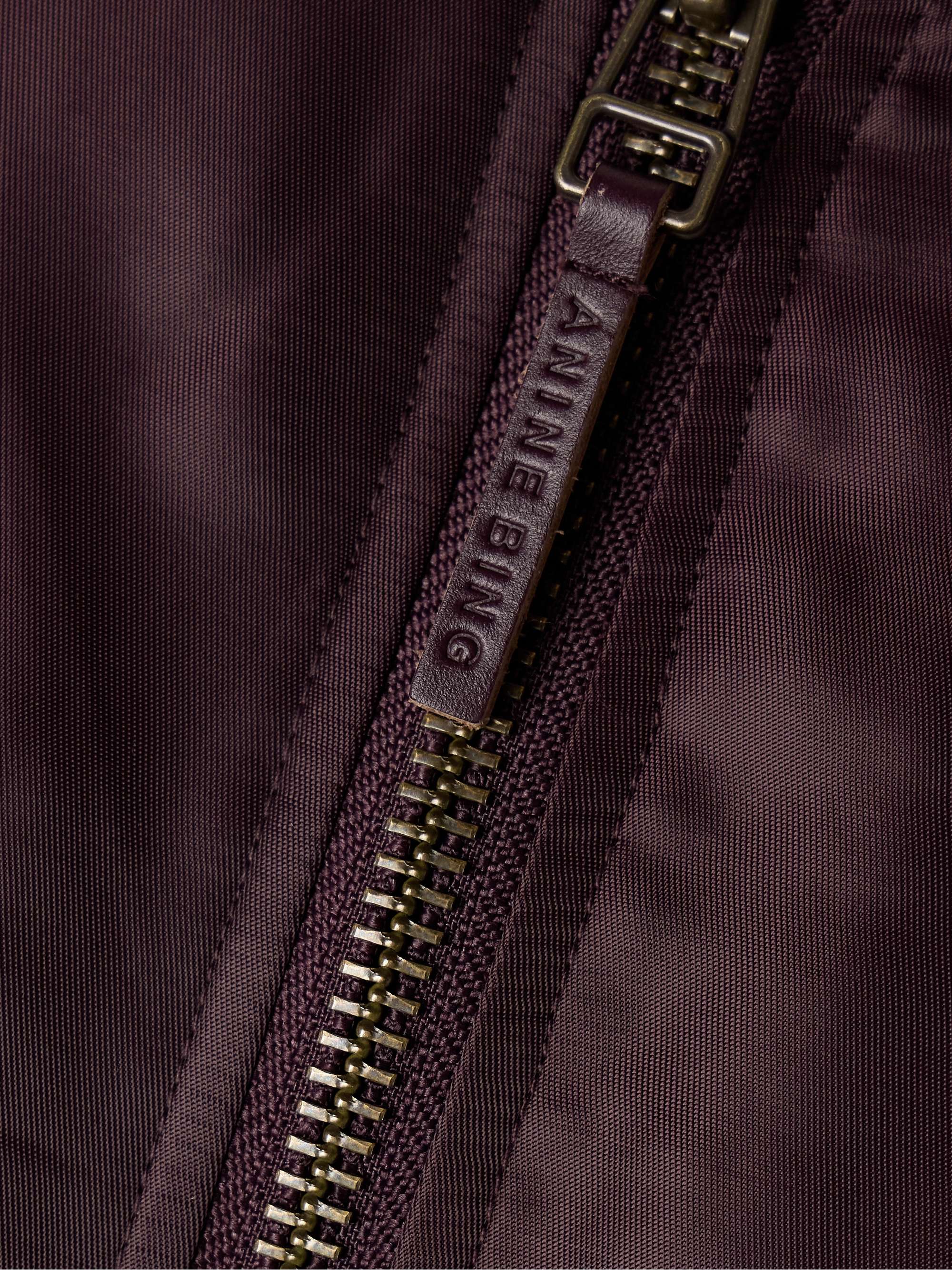 ANINE BING Leon satin bomber jacket | NET-A-PORTER