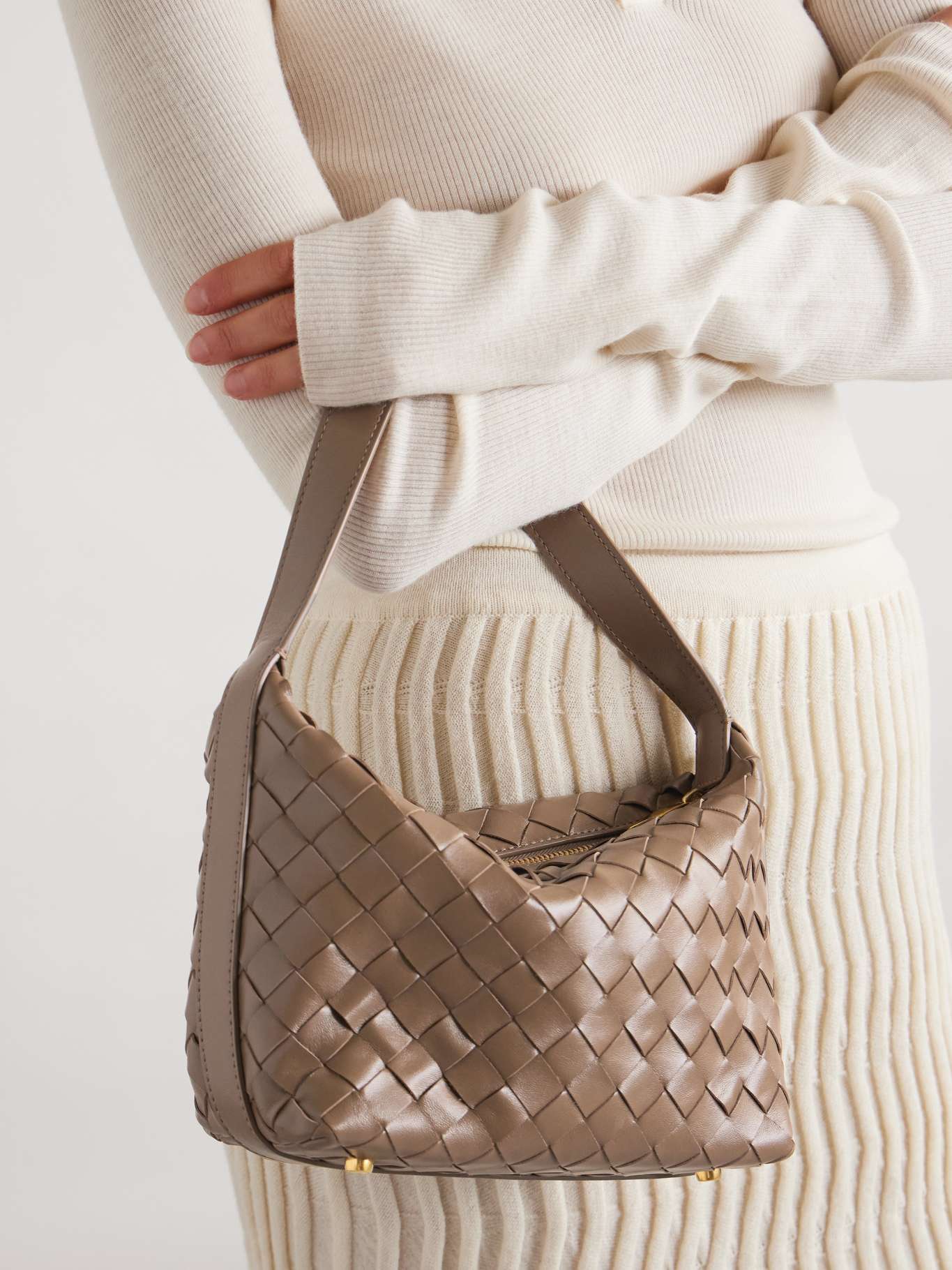 BOTTEGA VENETA Mini Wallace intrecciato leather shoulder bag | NET-A-PORTER