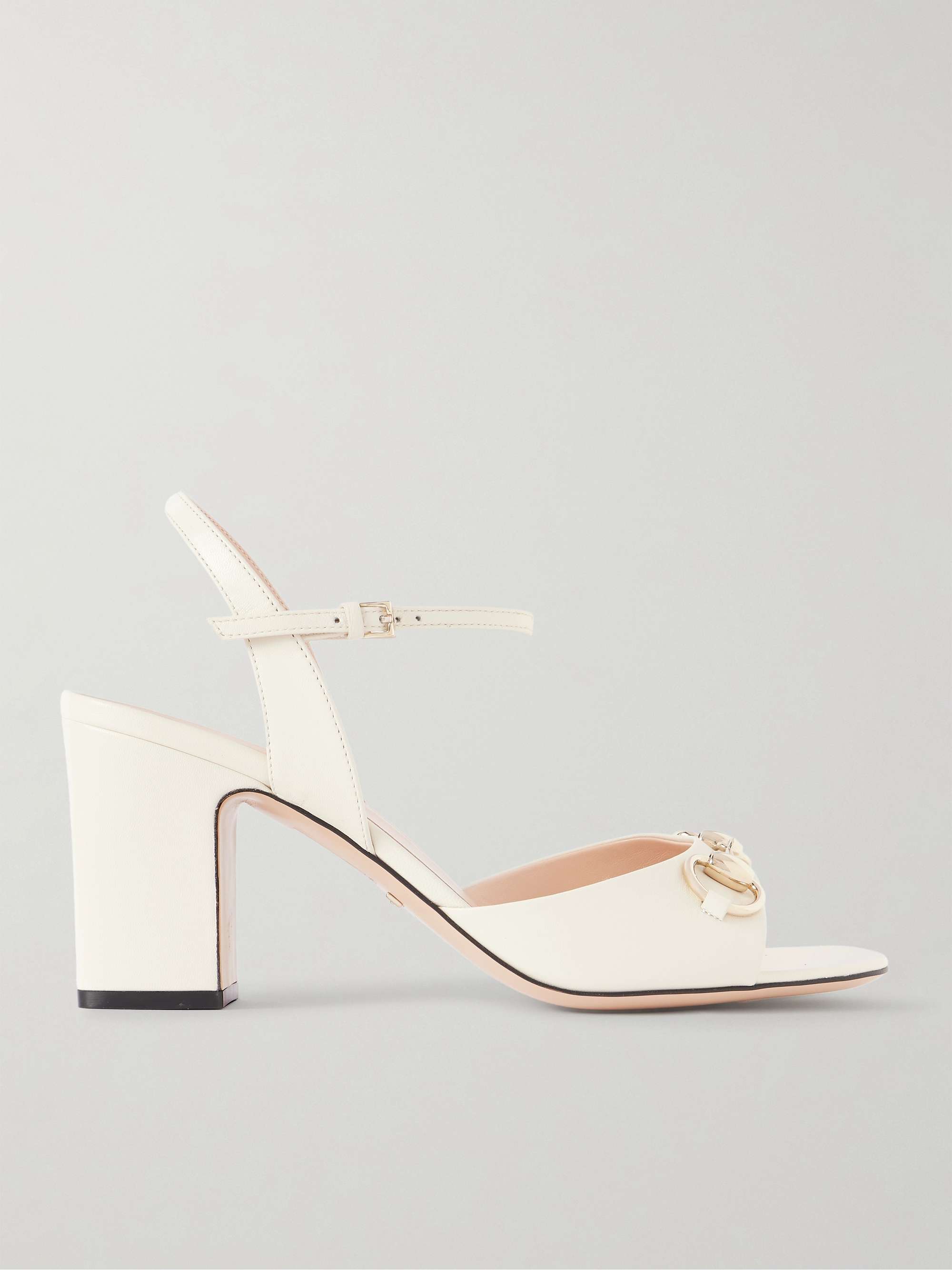GUCCI Lady horsebit-embellished leather sandals | NET-A-PORTER