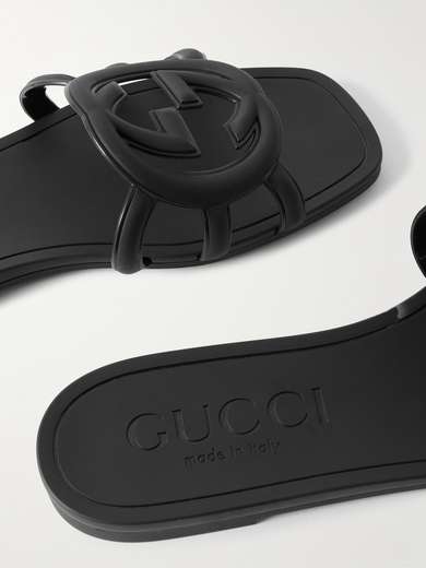 GUCCI Rubber slides | NET-A-PORTER