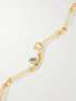MAISON MAYLE Long Links Combo gold-plated, enamel and crystal necklace ...