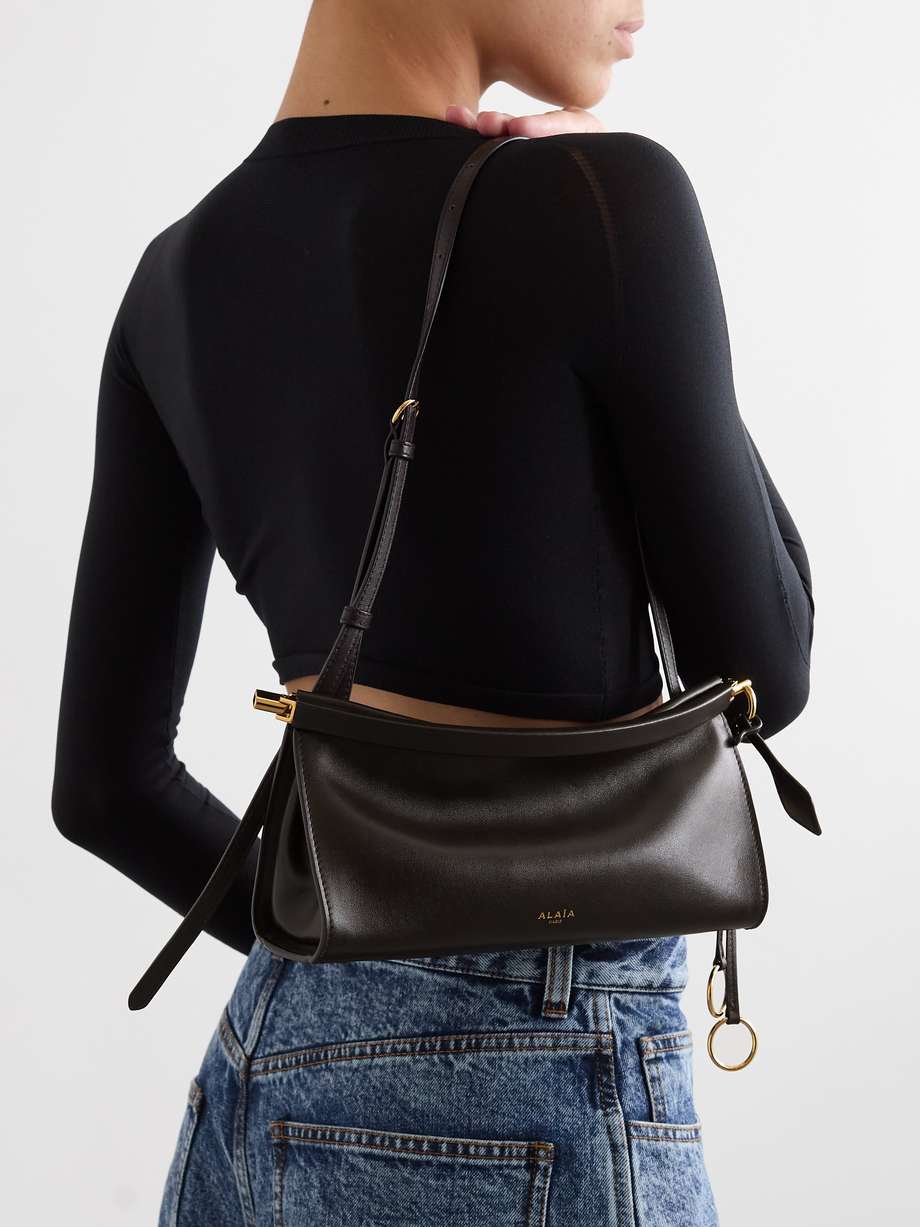 ALAÏA Click E/W small leather shoulder bag | NET-A-PORTER
