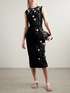EMILIA WICKSTEAD Cappia embellished crepe midi dress | NET-A-PORTER
