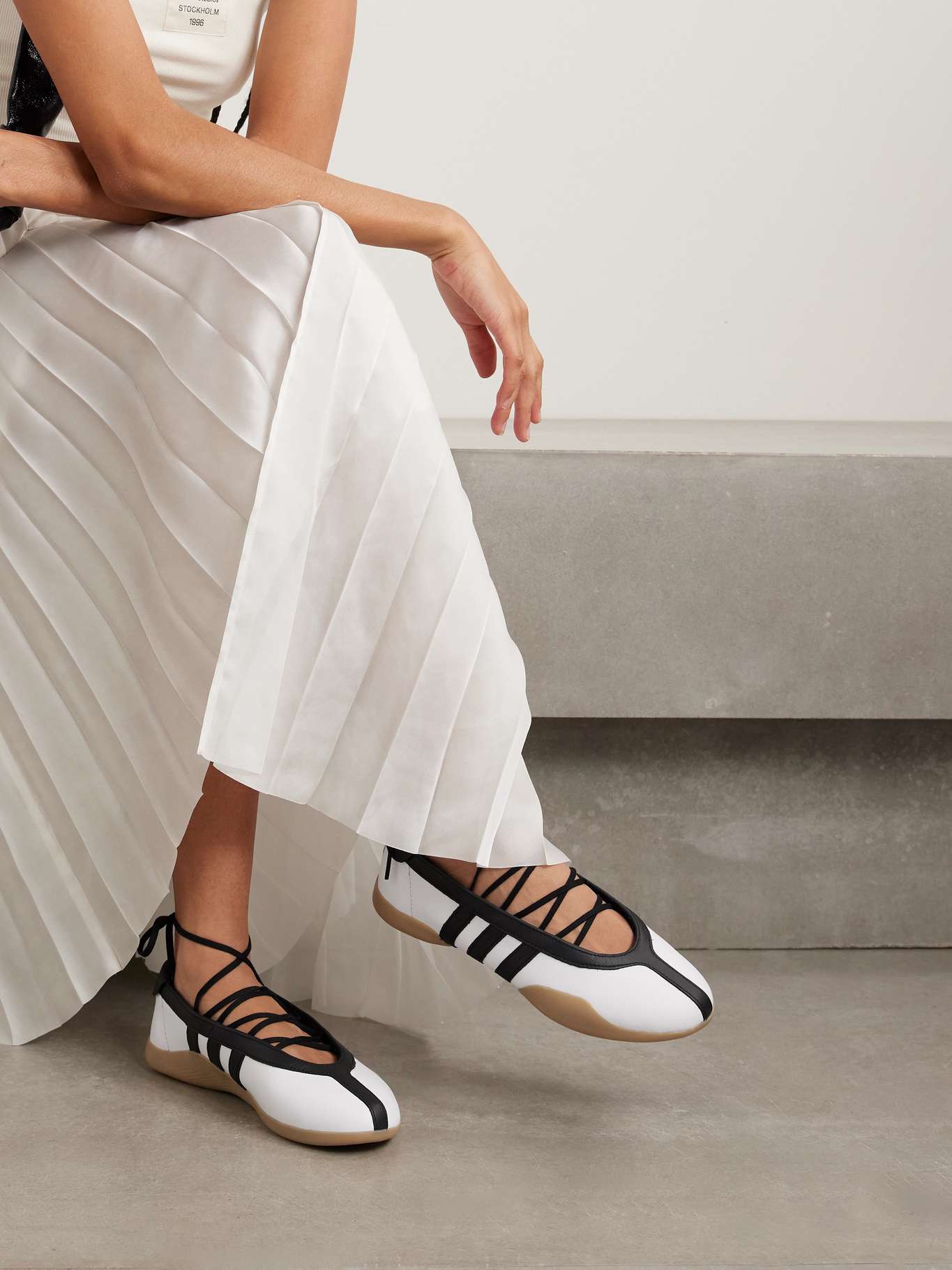 ADIDAS ORIGINALS Taekwondo Mei Ballet leather sneakers | NET-A-PORTER