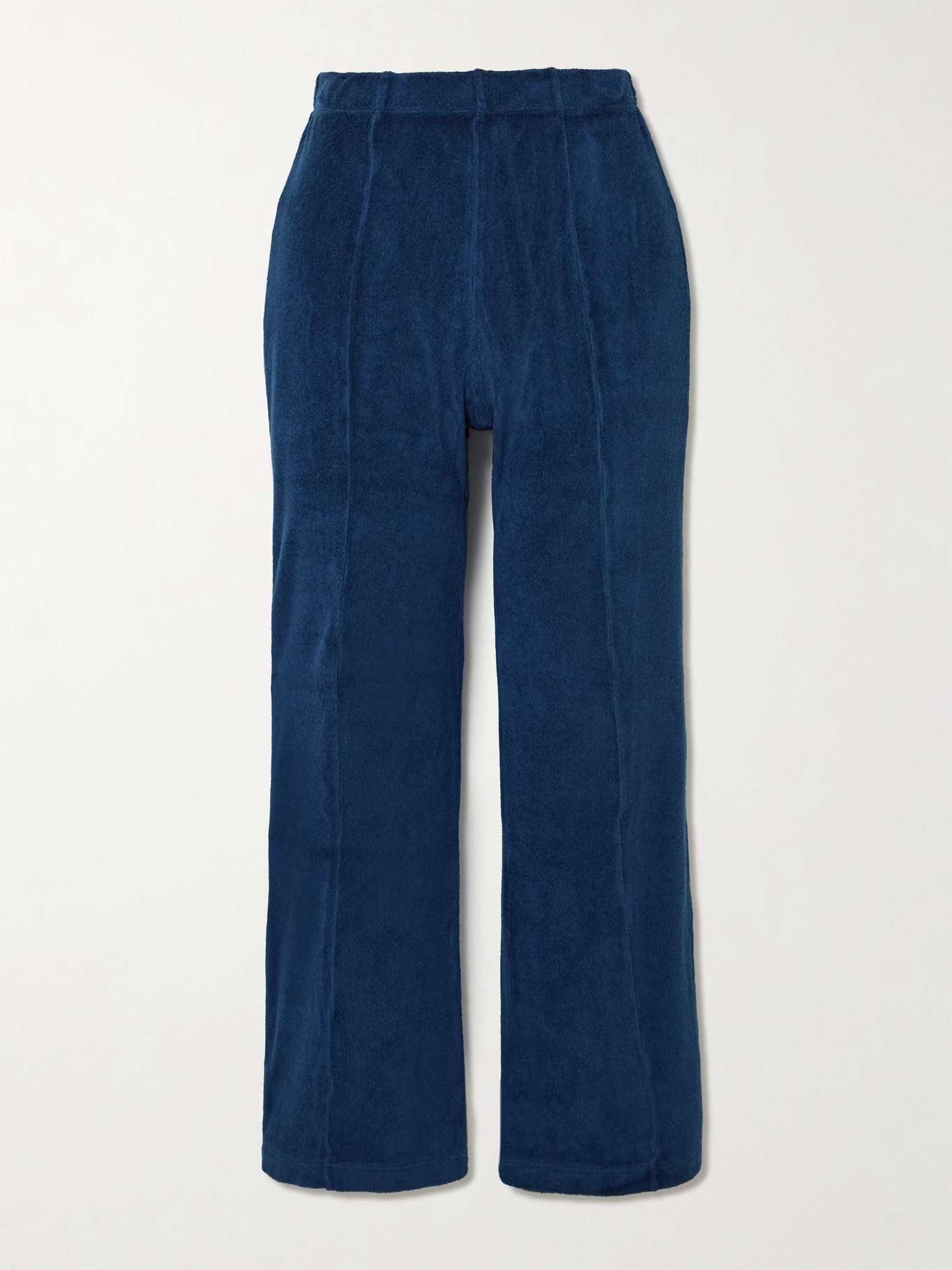 SUZIE KONDI Fili Kick cropped cotton-blend terry flared pants | NET-A ...