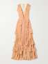 ULLA JOHNSON Florella ruffled silk-chiffon gown | NET-A-PORTER