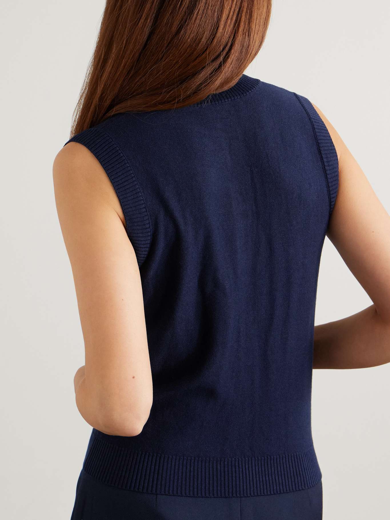 SHUSHU/TONG Embellished silk and cashmere-blend vest | NET-A-PORTER