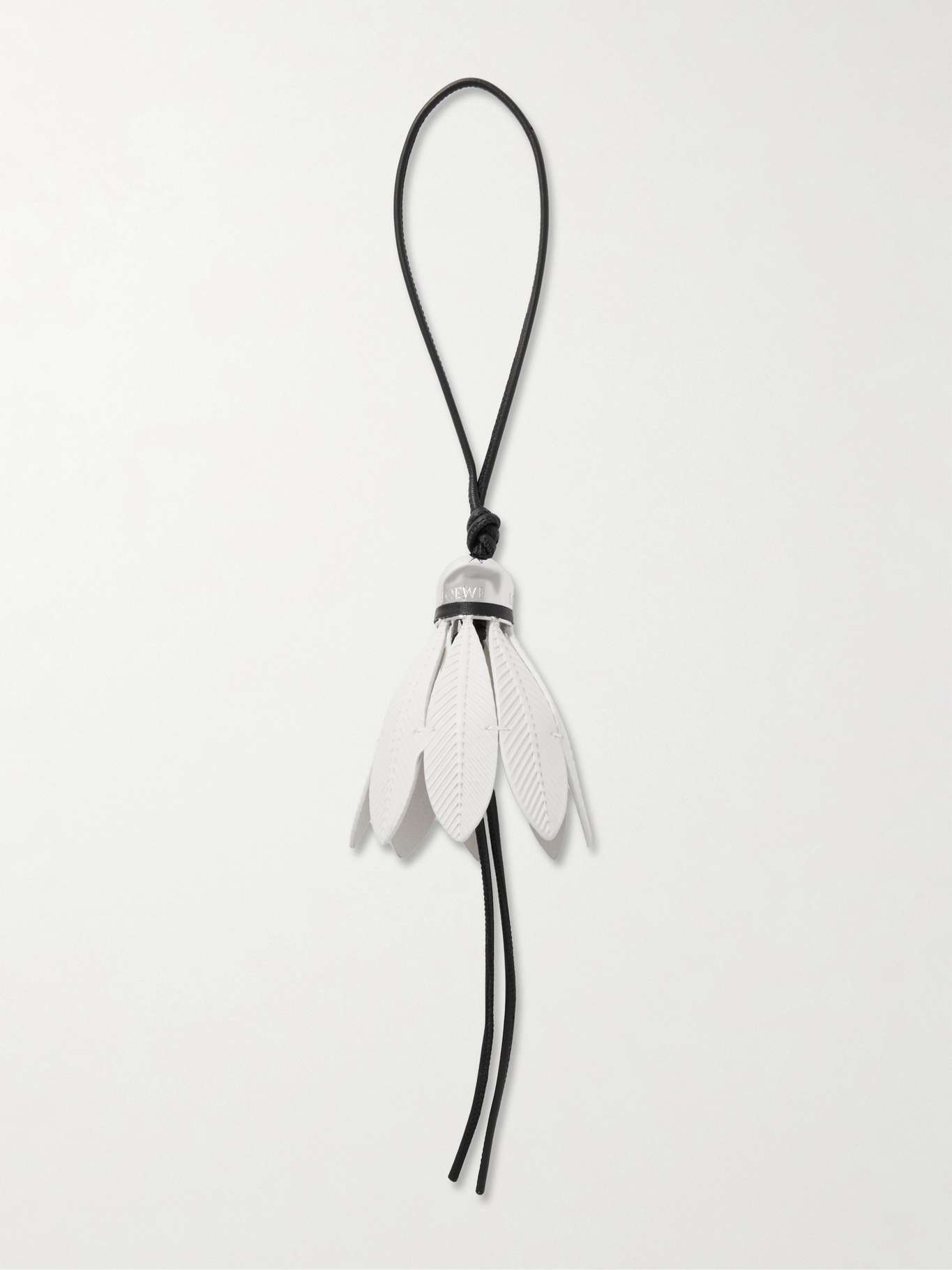 LOEWE Badminton fringed leather and gold-tone keychain | NET-A-PORTER