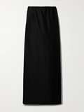 THE ROW Saul cotton and silk-blend maxi skirt | NET-A-PORTER