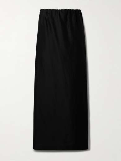 THE ROW Saul cotton and silk-blend maxi skirt | NET-A-PORTER