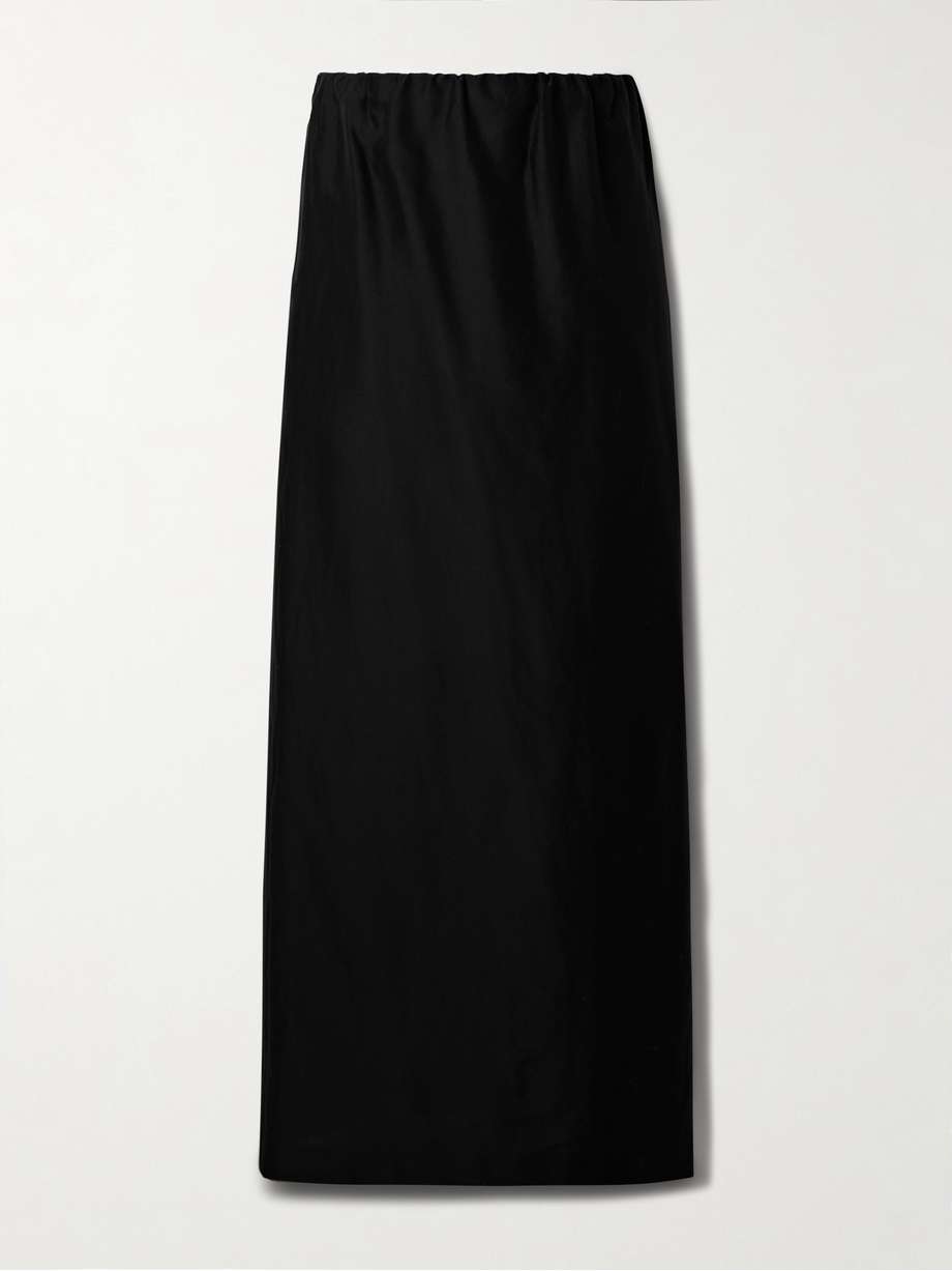 THE ROW Saul cotton and silk-blend maxi skirt | NET-A-PORTER