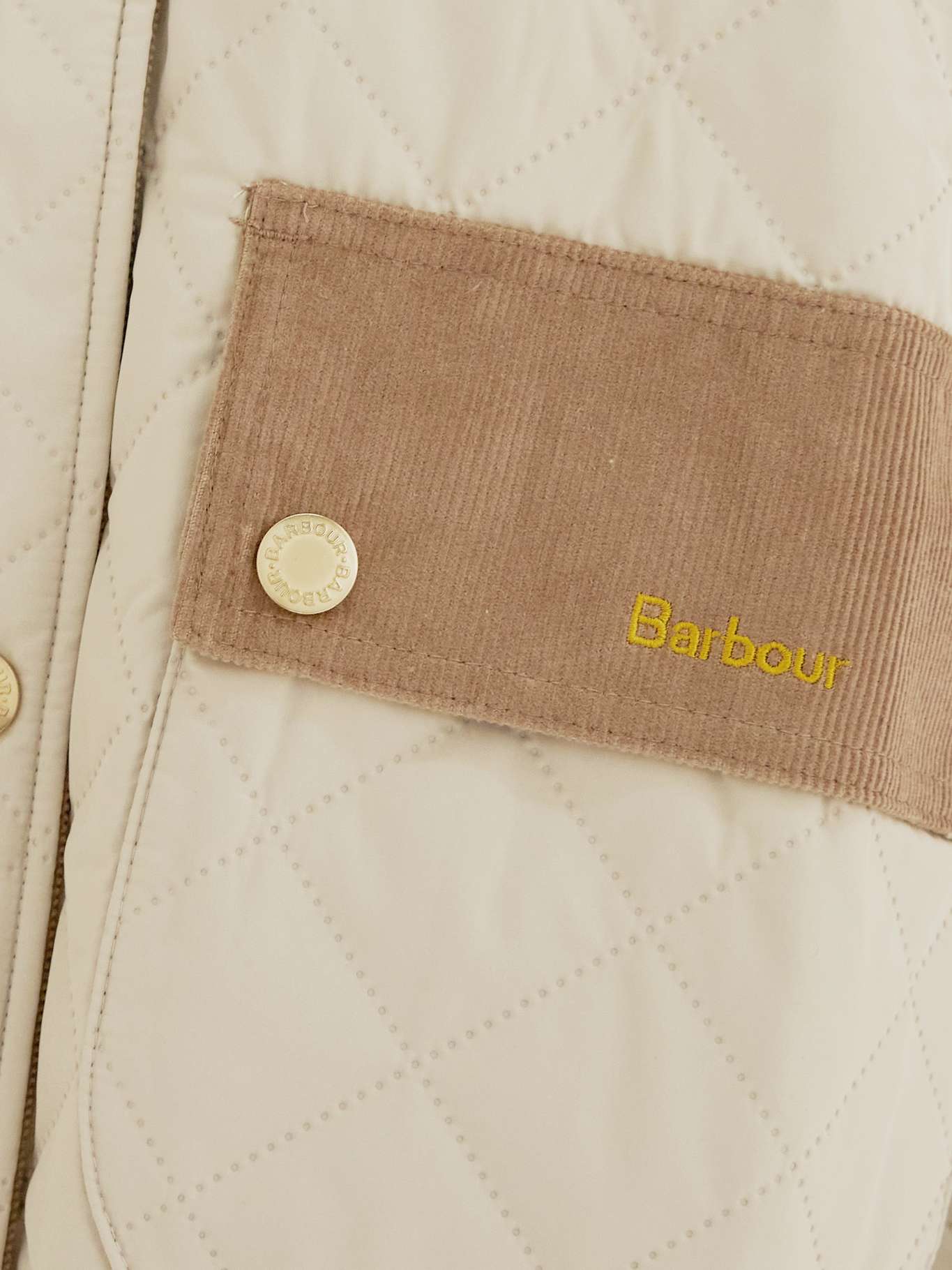 BARBOUR Corinne cotton corduroy-trimmed quilted shell jacket | NET-A-PORTER