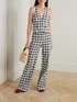CARA CARA Prescott gingham cotton-blend top | NET-A-PORTER