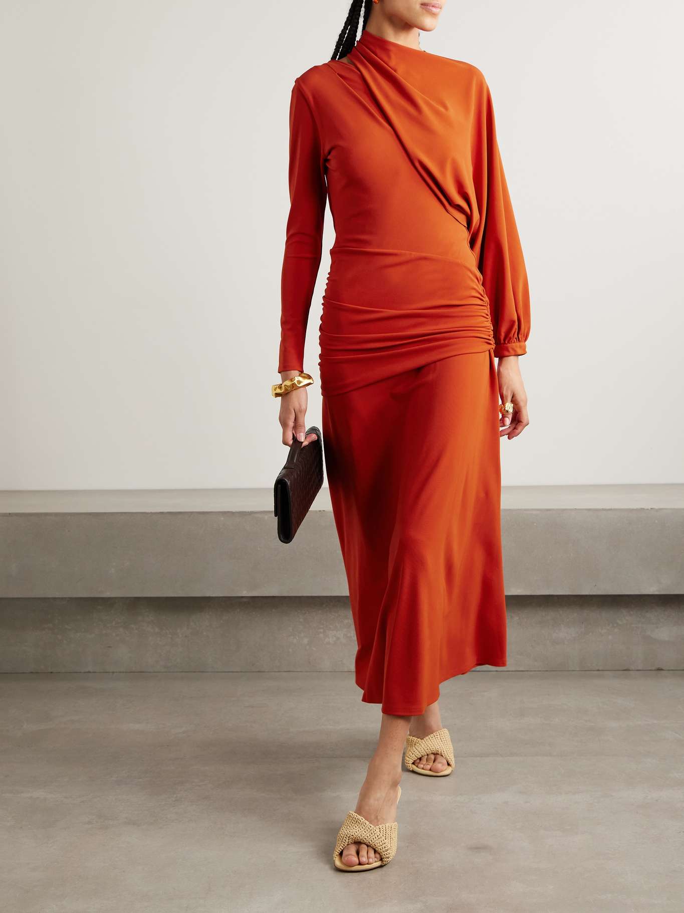 Inspiring One Sleeve Maxi Dress Pictures
