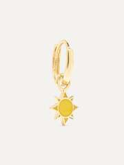 ALISON LOU Sun Huggy 14-karat gold and enamel earring | NET-A-PORTER