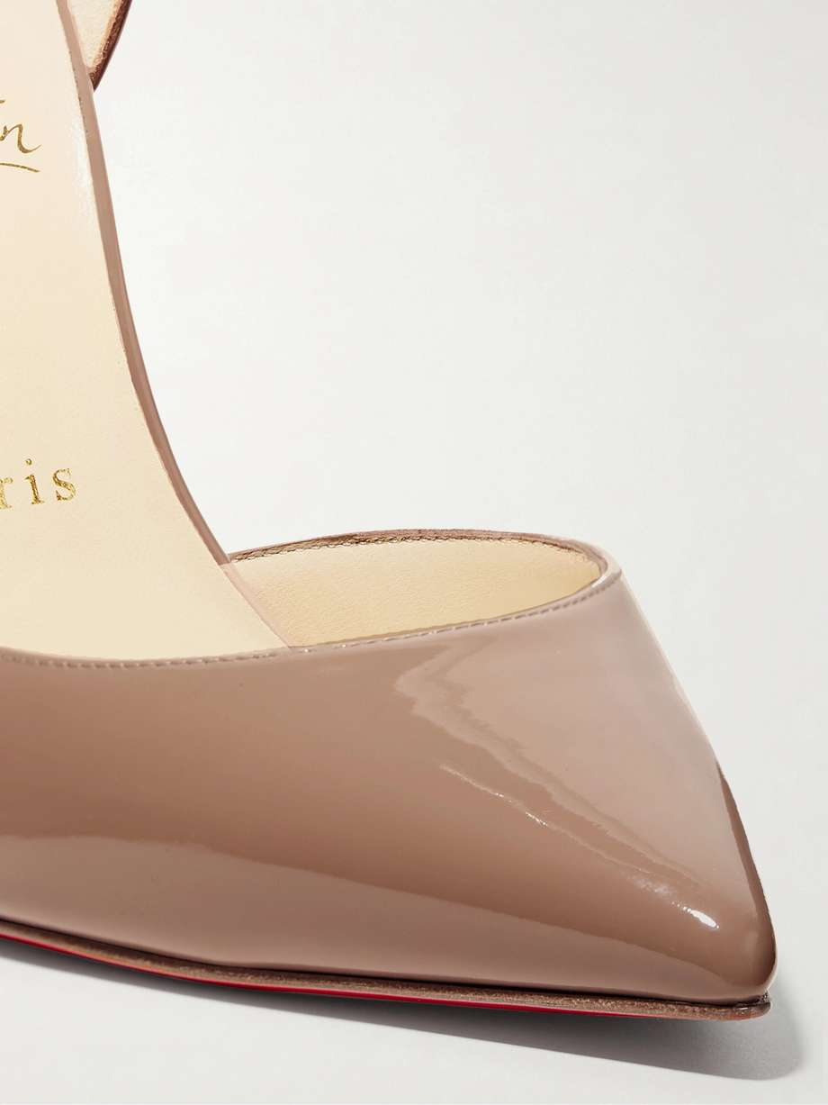 CHRISTIAN LOUBOUTIN Iriza 100 patent-leather pumps | NET-A-PORTER