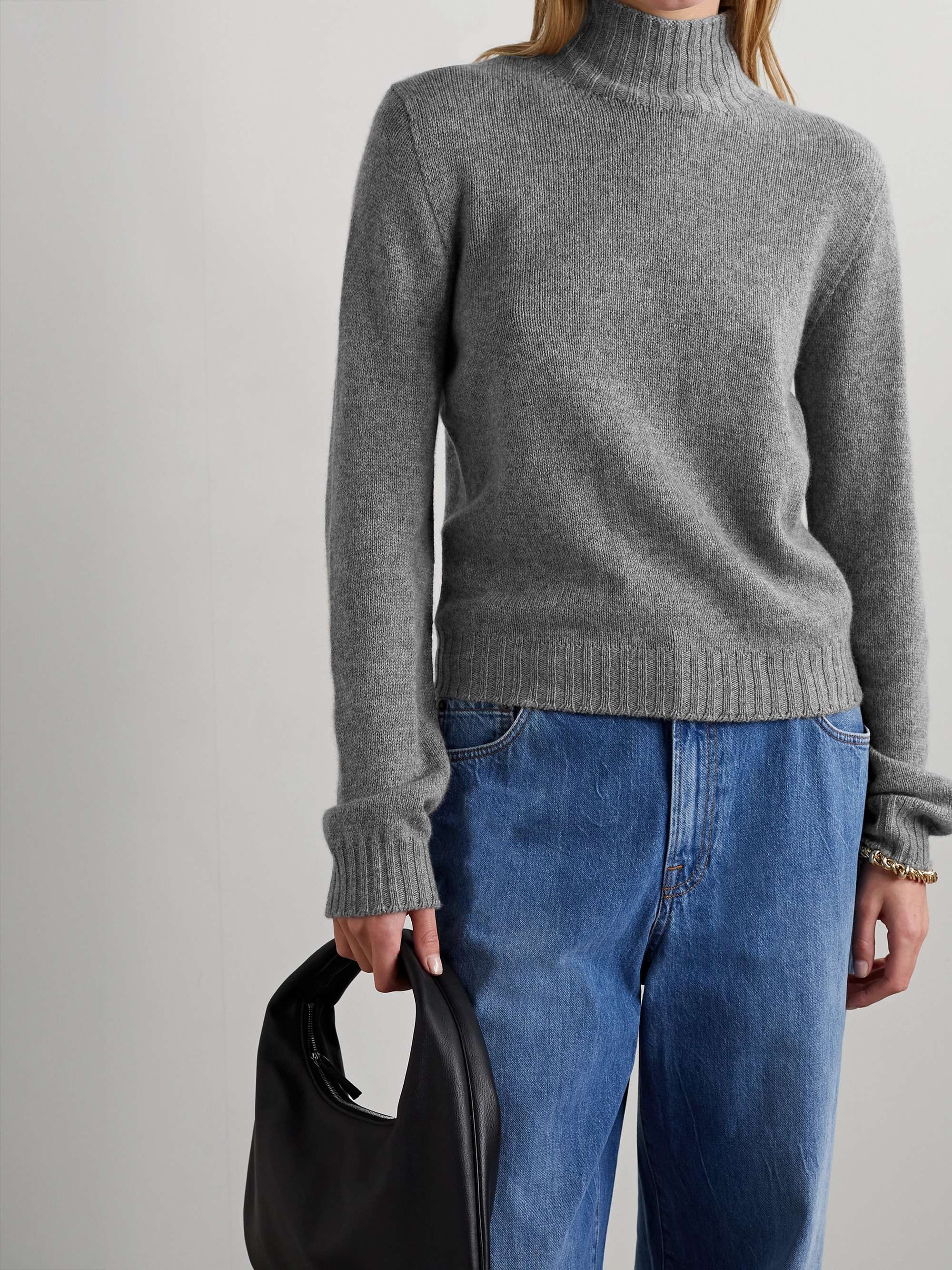 THE ROW Essentials Kensington cashmere turtleneck sweater | NET-A-PORTER