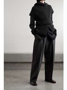 THE ROW Damiano ribbed cotton-blend bouclé sweater | NET-A-PORTER