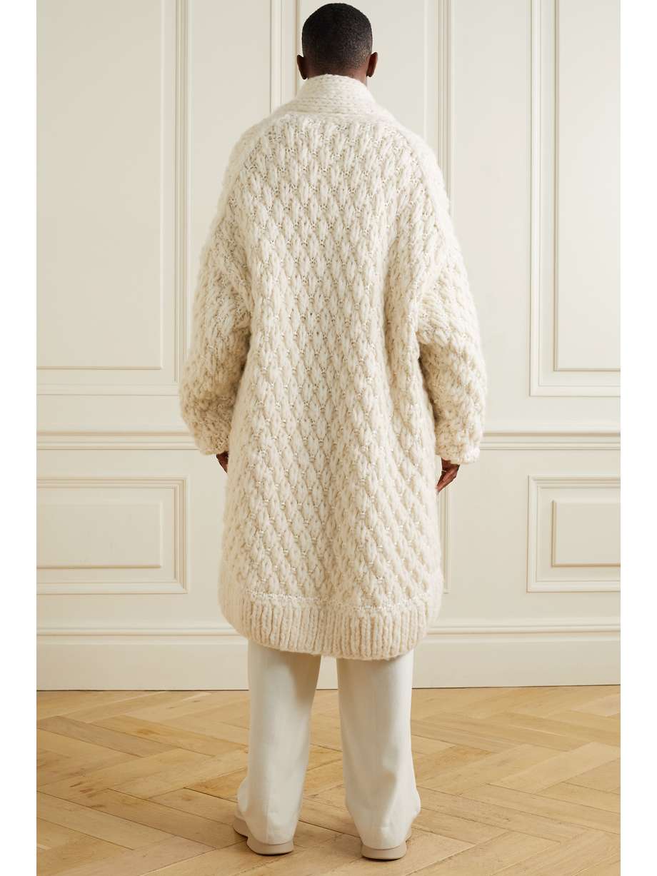 THE ROW Diya oversized cashmere, wool and silk-blend cardigan | NET-A ...