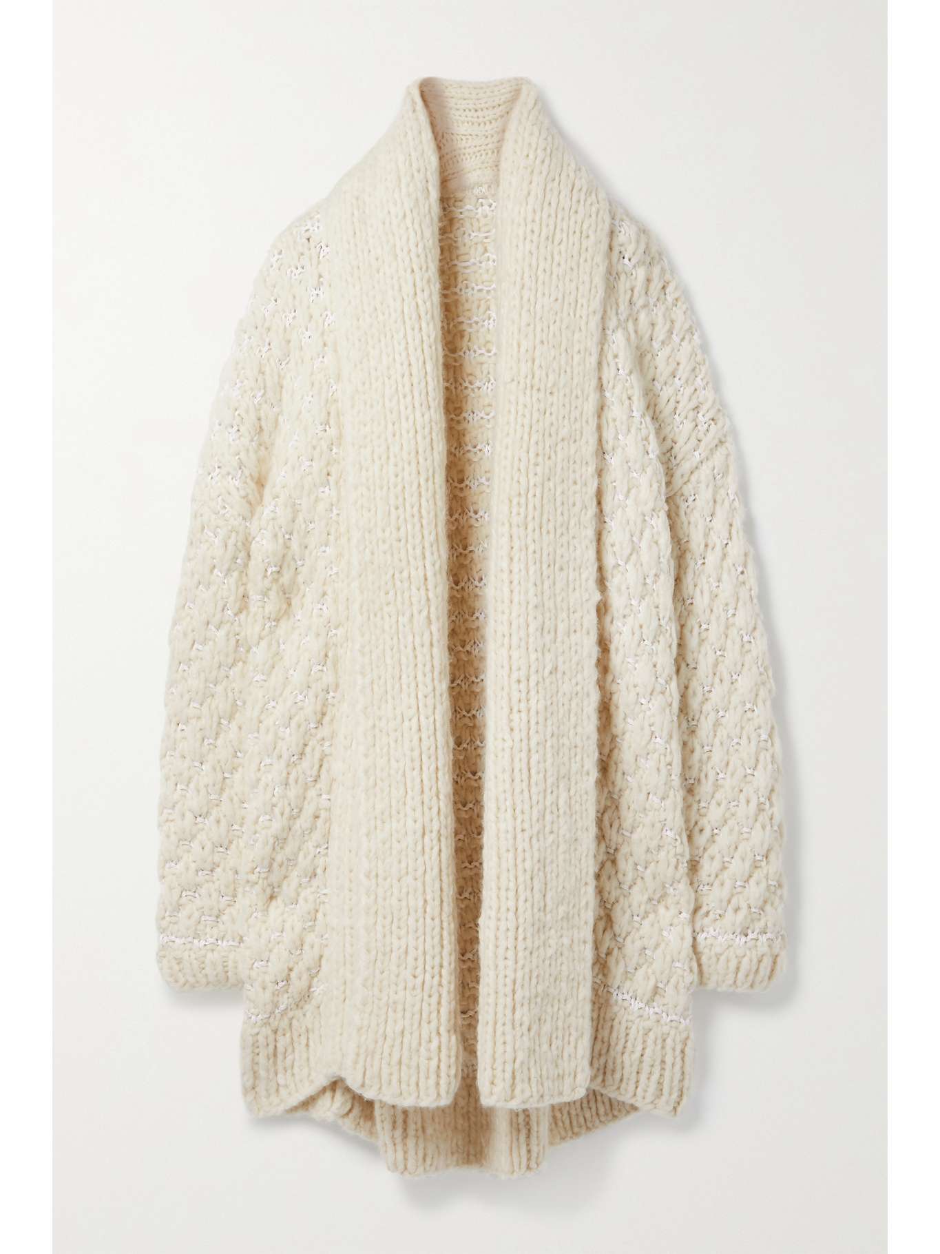 THE ROW Diya oversized cashmere, wool and silk-blend cardigan | NET-A ...