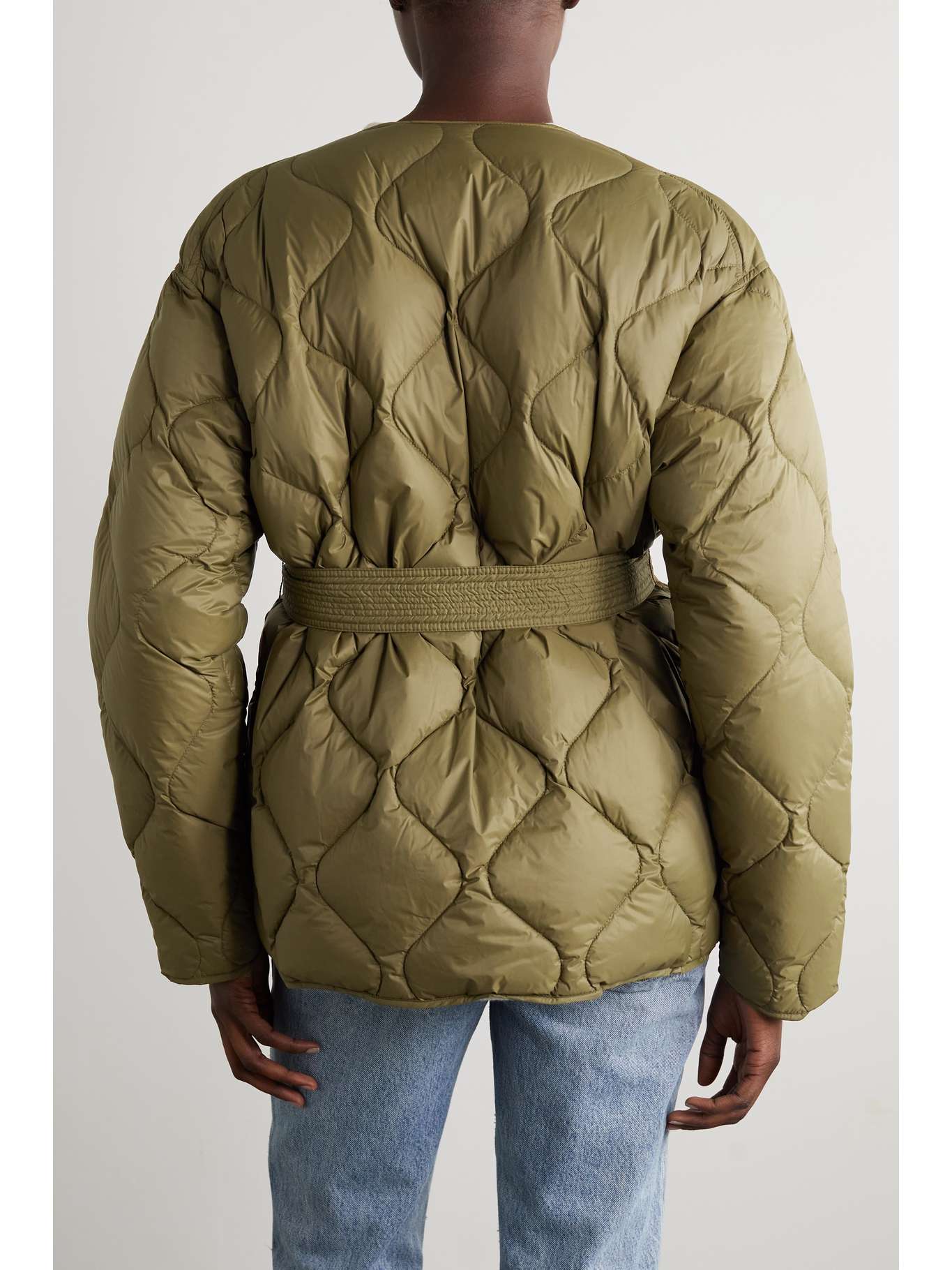 RAG & BONE Rudy belted quilted shell down coat | NET-A-PORTER