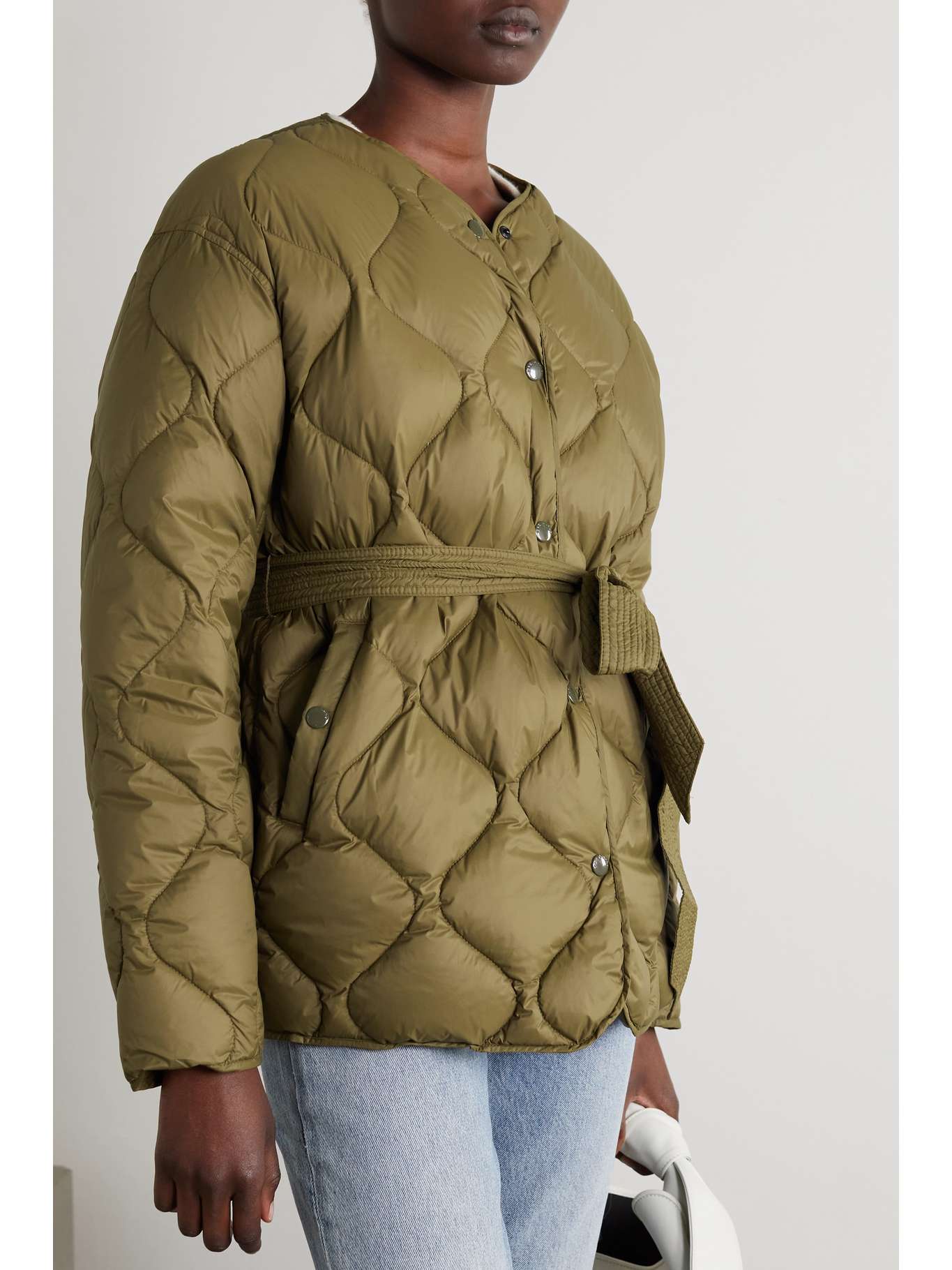 RAG & BONE Rudy belted quilted shell down coat | NET-A-PORTER